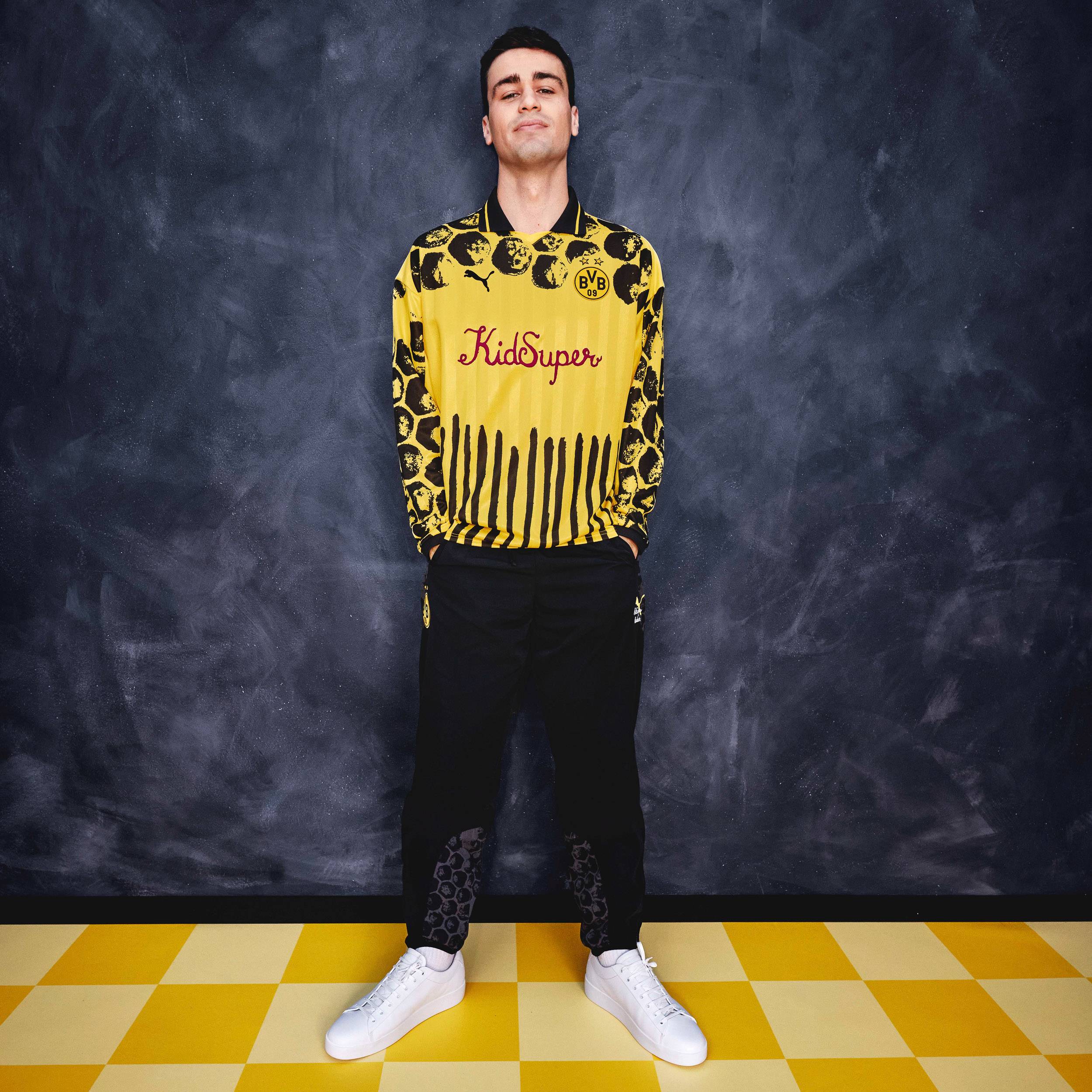 2025 Borussia Dortmund KidSuper CWC Retro L/S Shirt