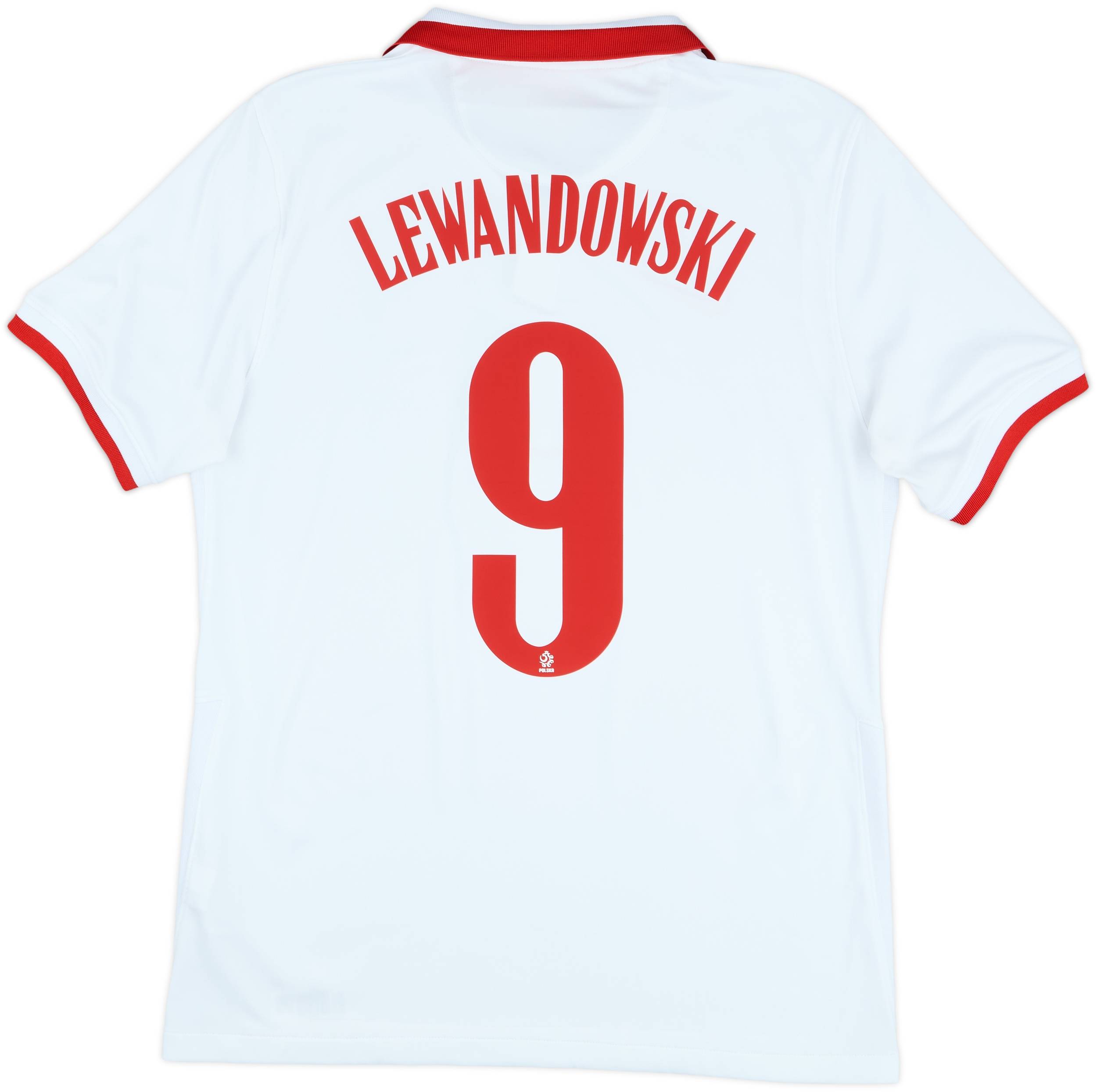 2020-21 Poland Home Shirt Lewandowski #9 - 8/10 - (XL)