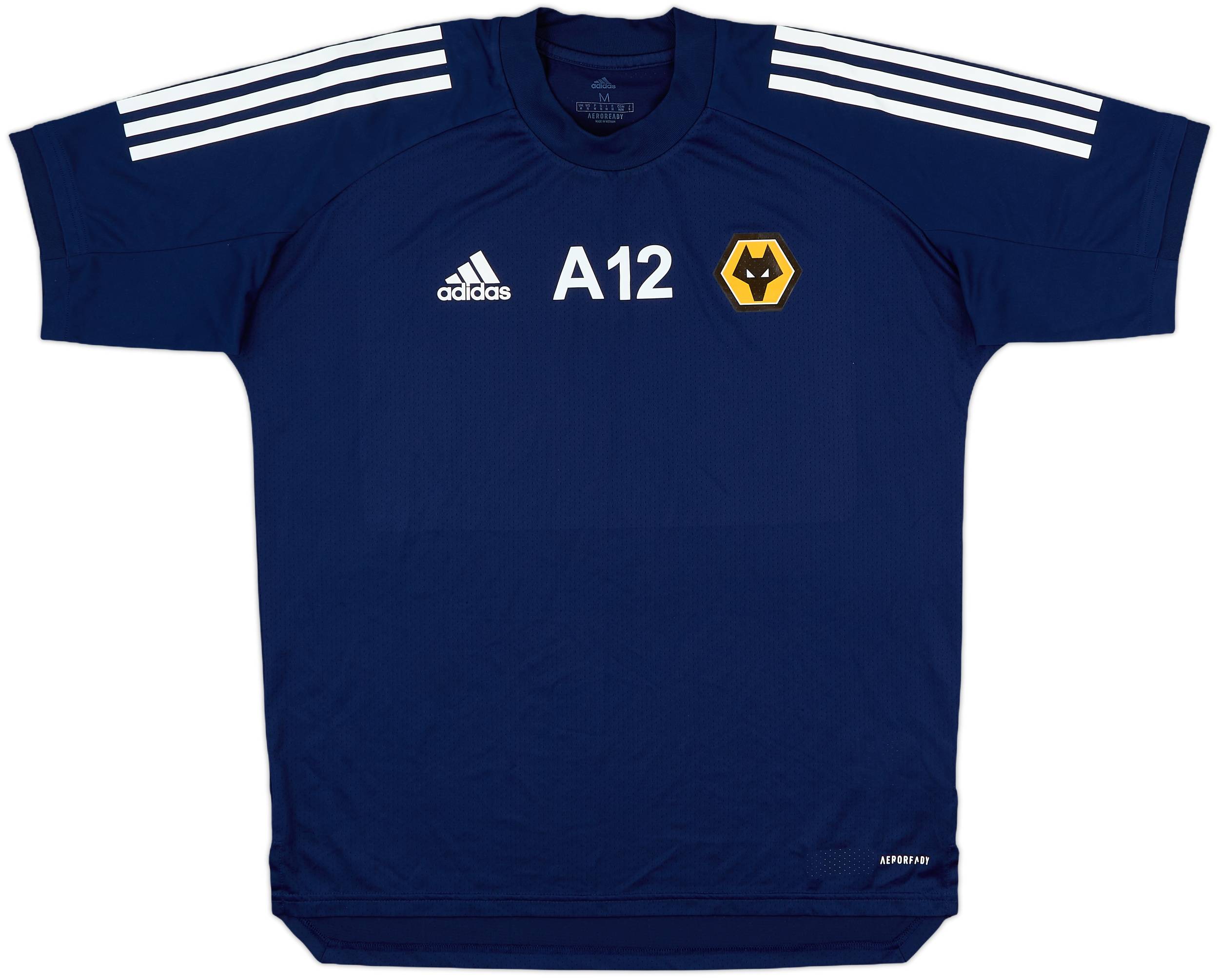 2020-21 Wolves Player Issue adidas Training Shirt A12 - 9/10 - (M)