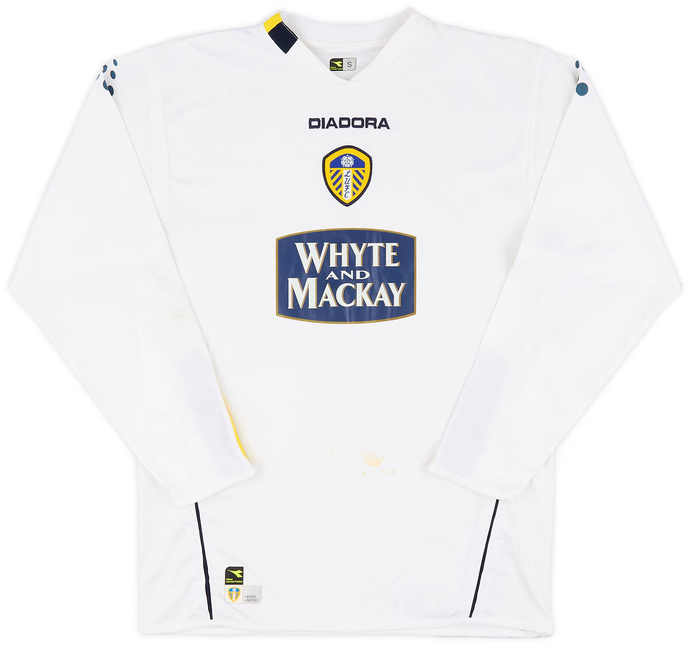 2004-05 Leeds United Home L/S Shirt - 5/10 - (S)