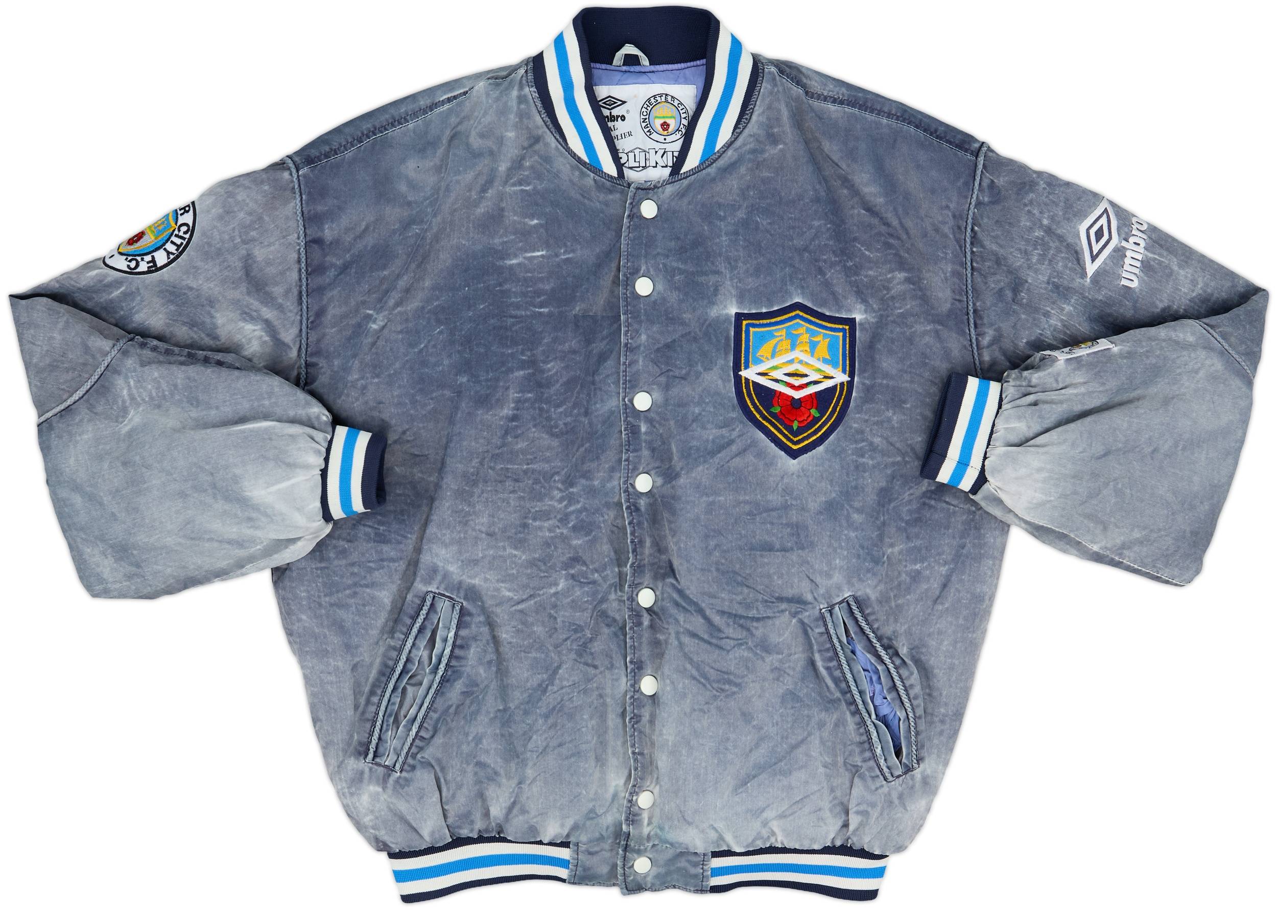 1990-92 Manchester City Umbro Bomber Jacket - 8/10 - (M)