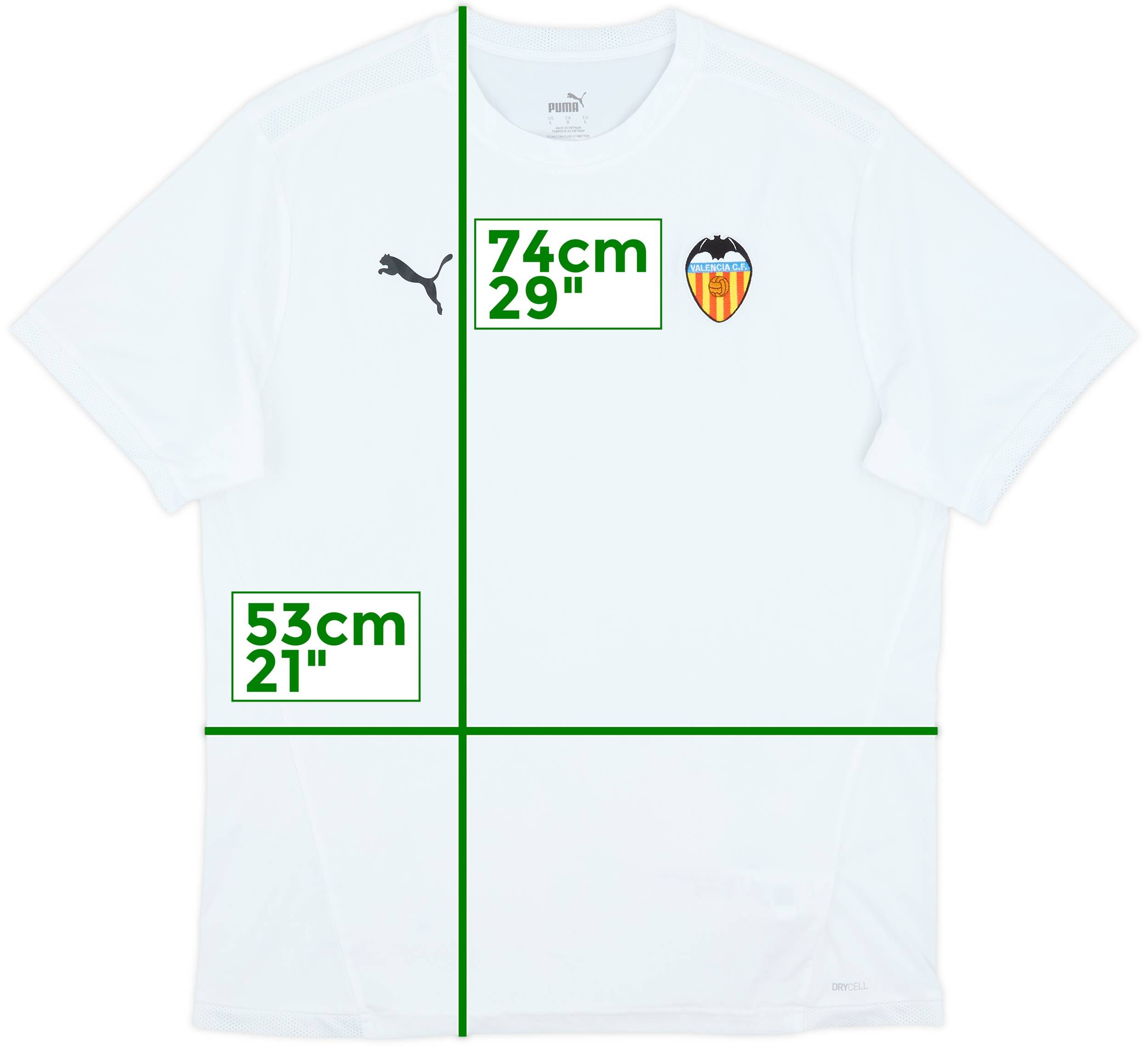 2021-22 Valencia Puma Training Shirt - 8/10 - (L)