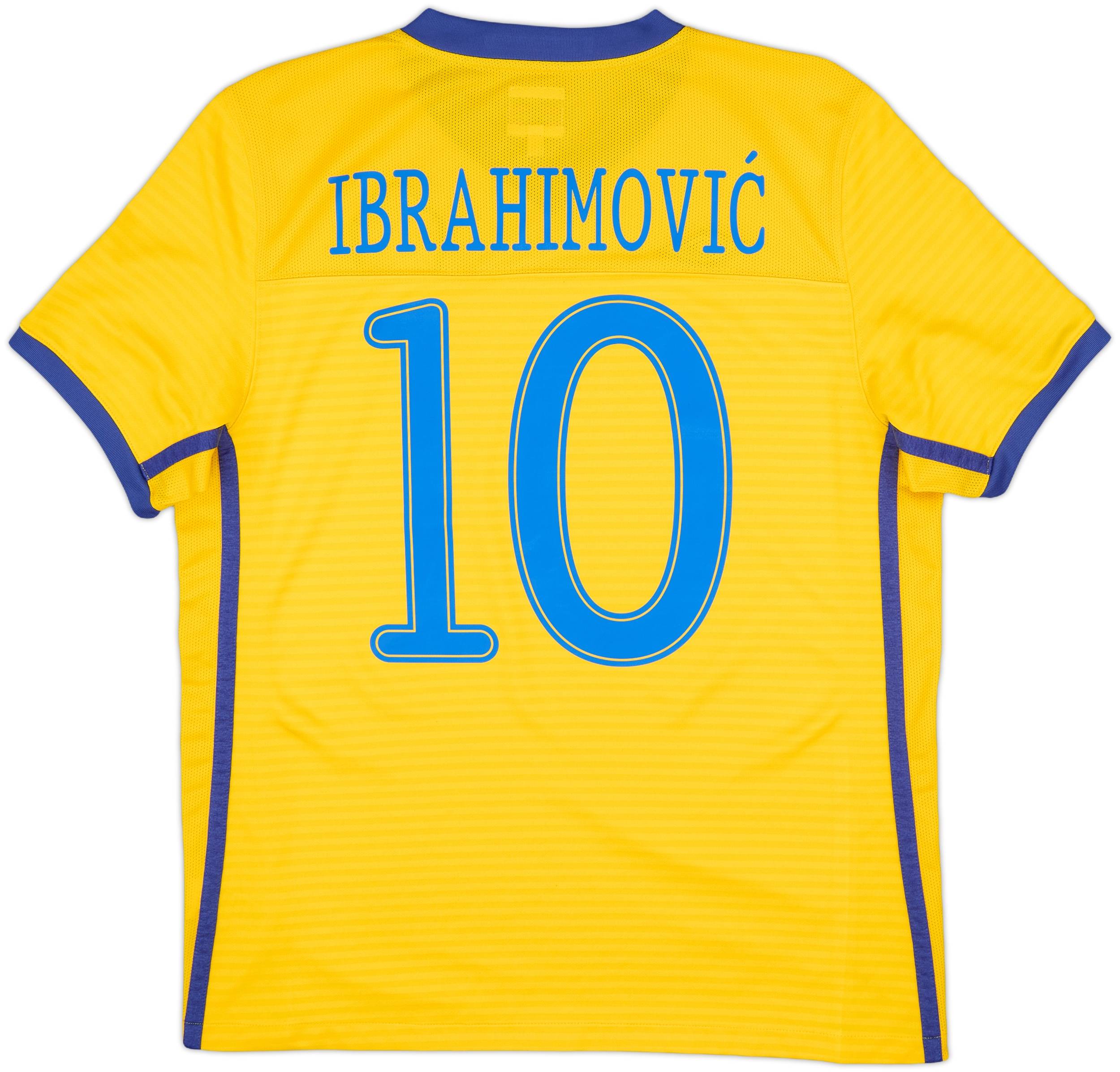 2010-11 Sweden Home Shirt Ibrahimovic #10 - 10/10 - (M)