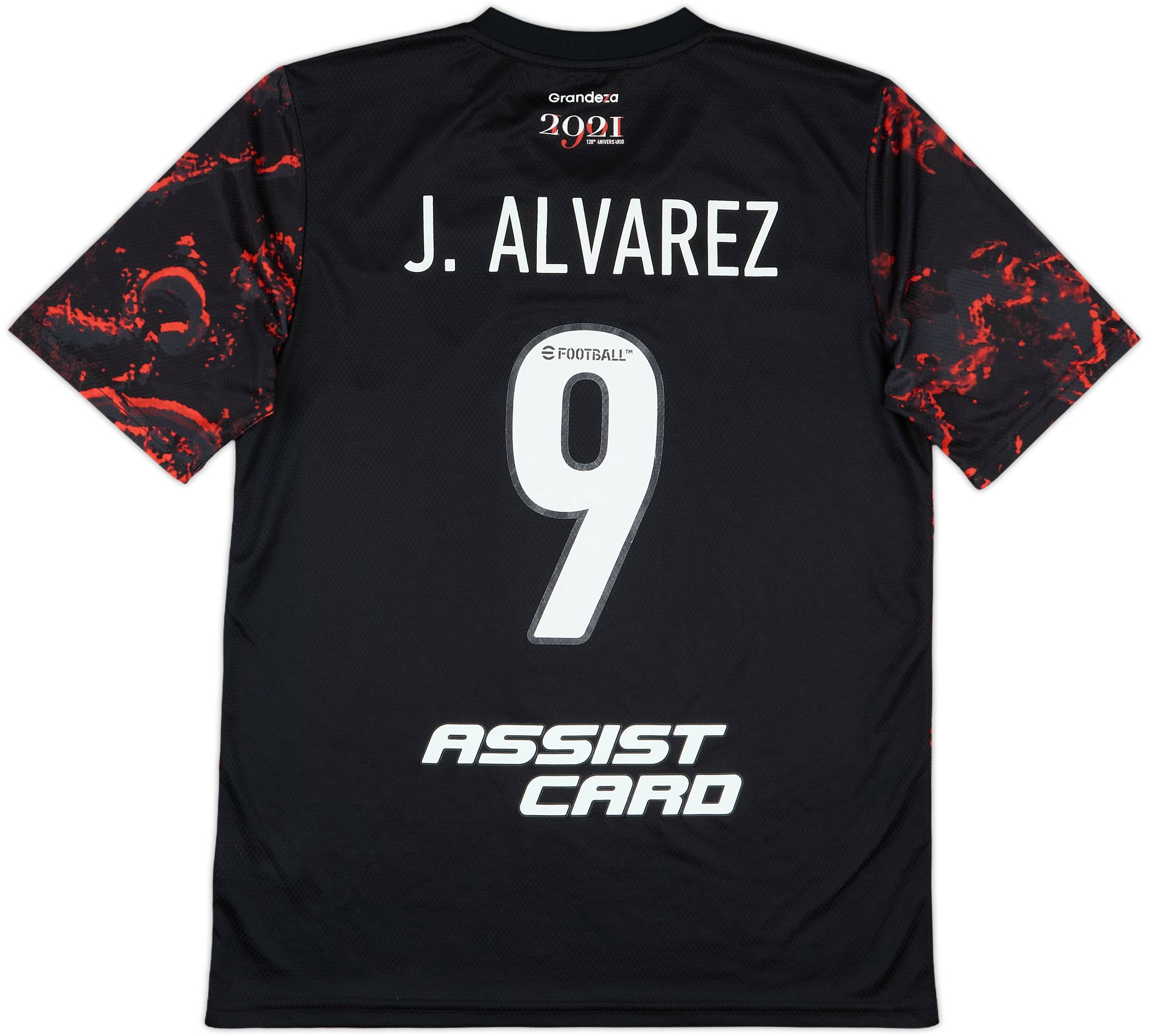 2021 River Plate Away Shirt J.Alvarez #9 - 8/10 - (XL.Boys)