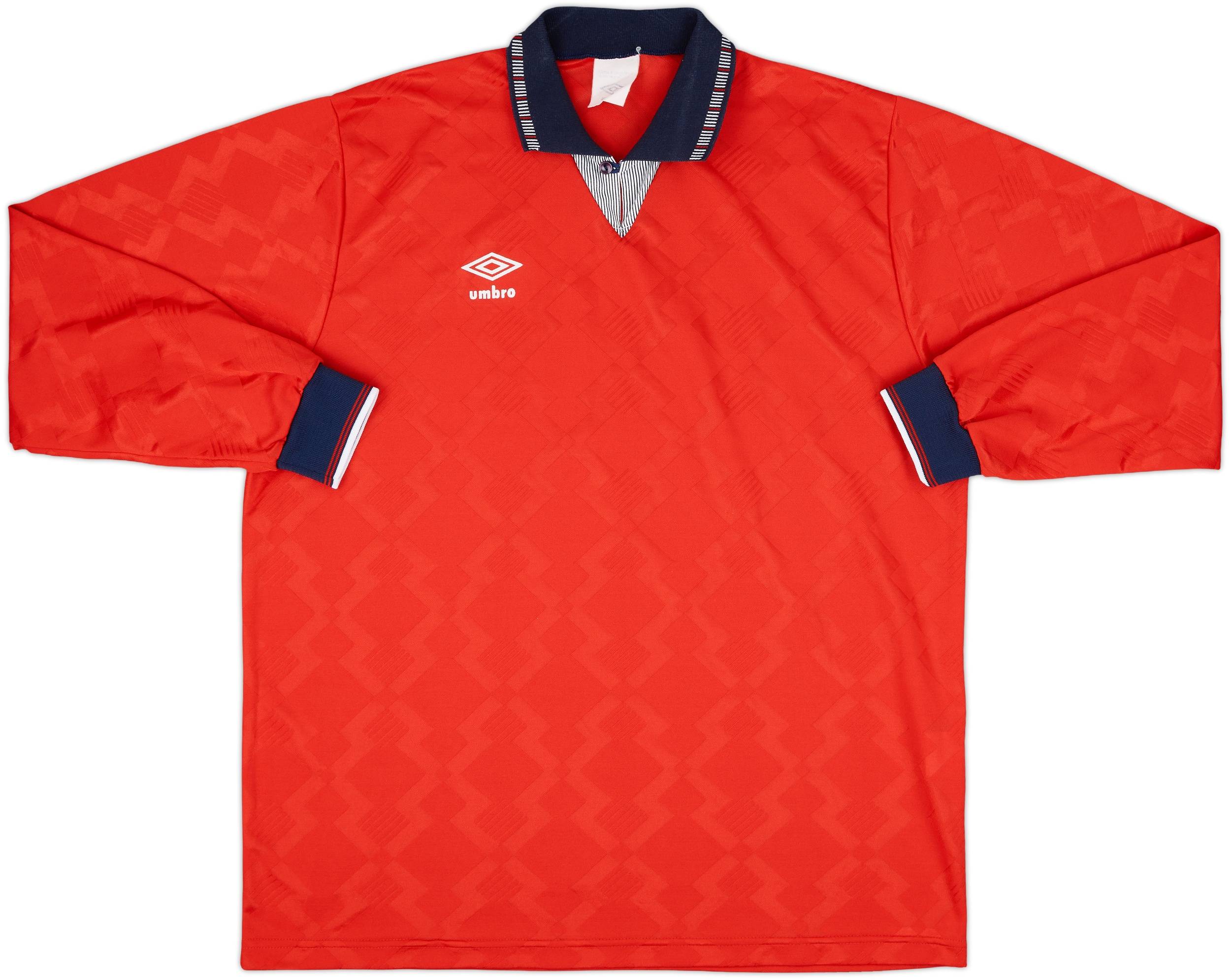 1990 Umbro Template L/S Shirt (England) - 9/10 - (XL)