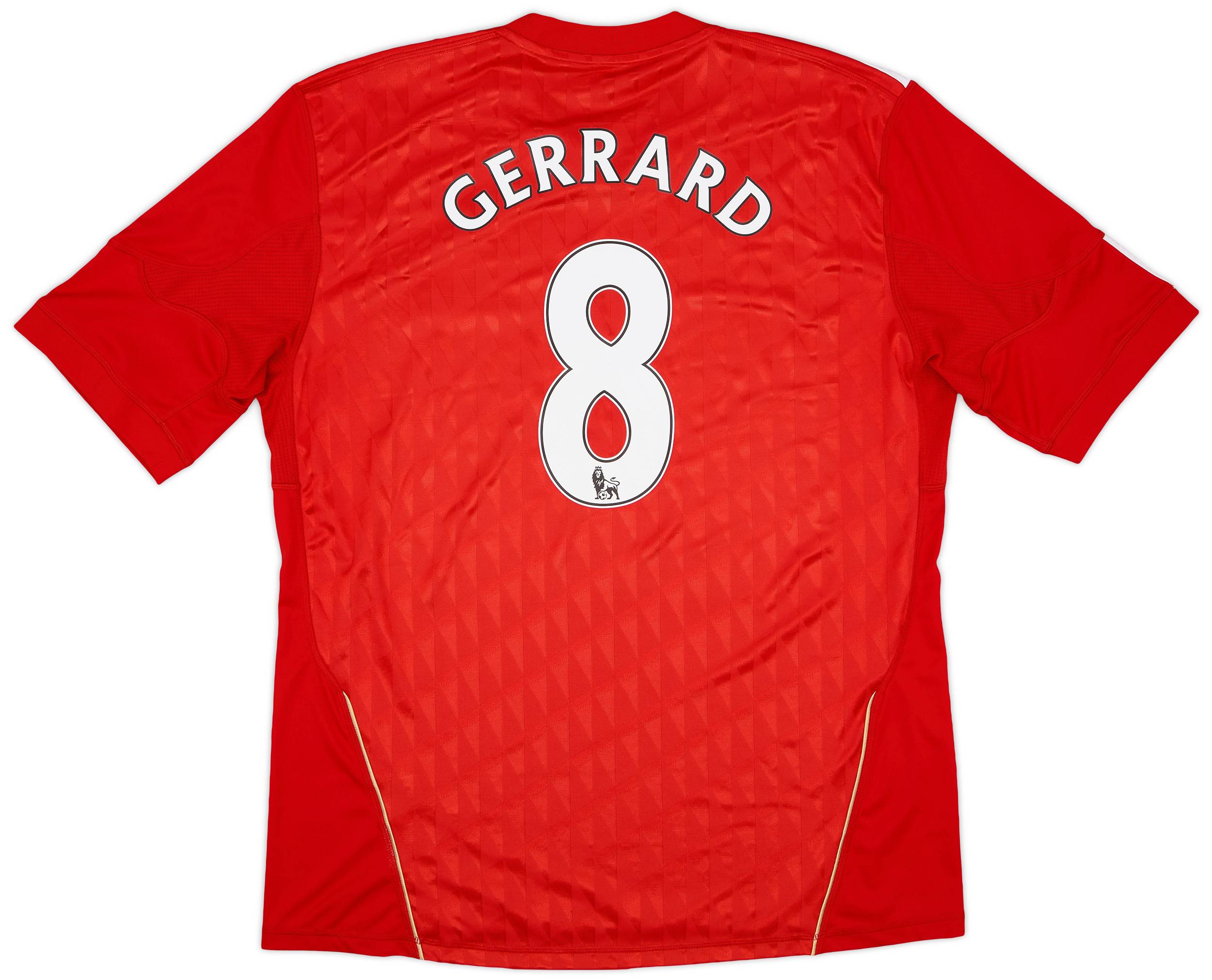 2010-12 Liverpool Home Shirt Gerrard #8