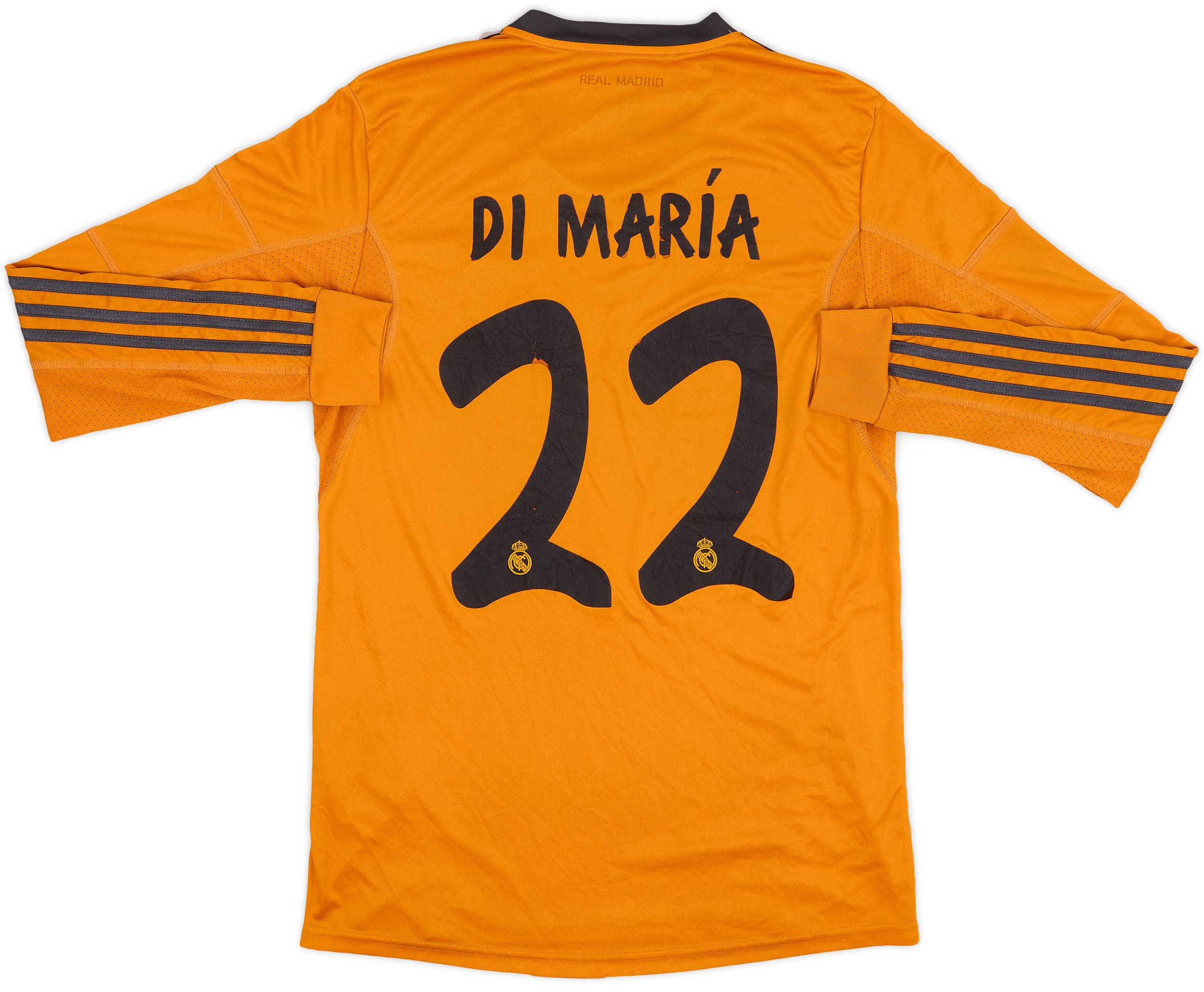2013-14 Real Madrid Third L/S Shirt Di Maria #22 - 5/10 - (M)