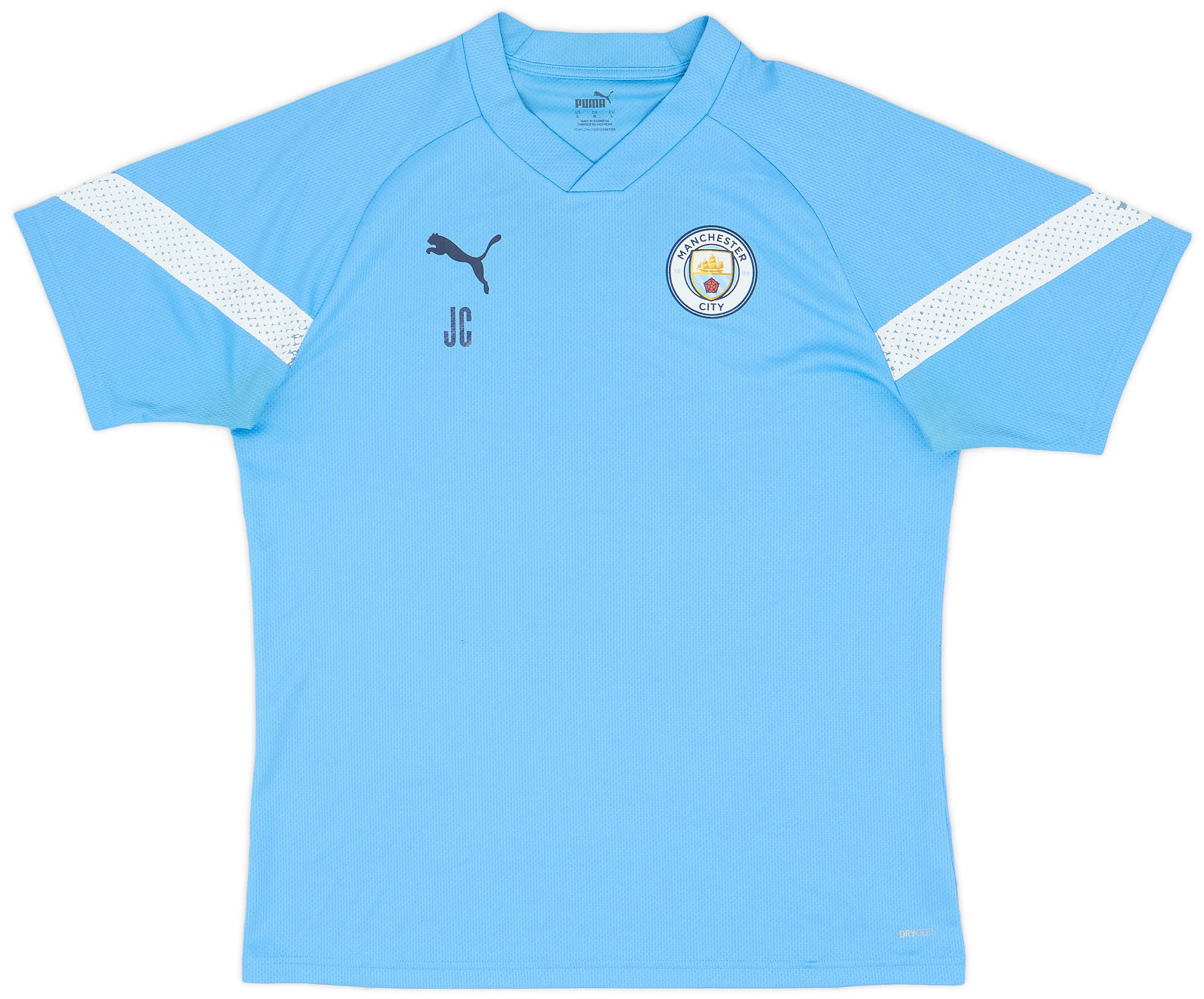 2021-22 Manchester City Puma Staff Issue Training Shirt JC - 7/10 - (L)