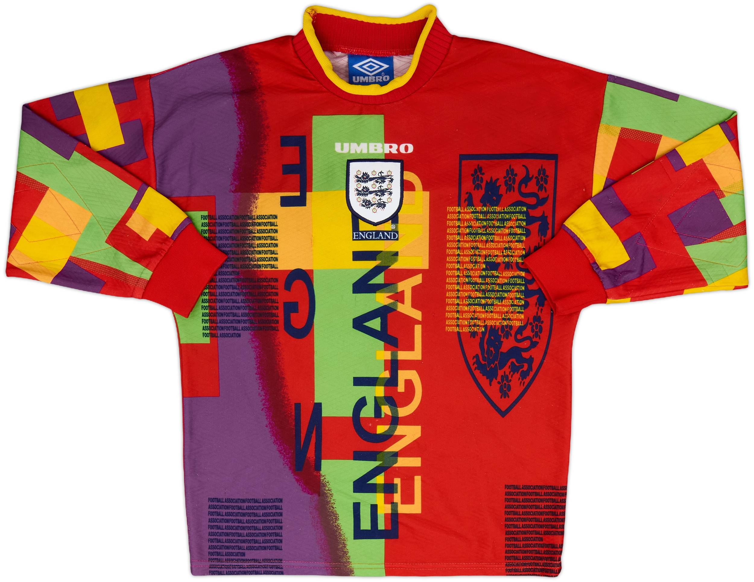 1993-95 England GK Full Kit - 8/10 - (L.Boys)