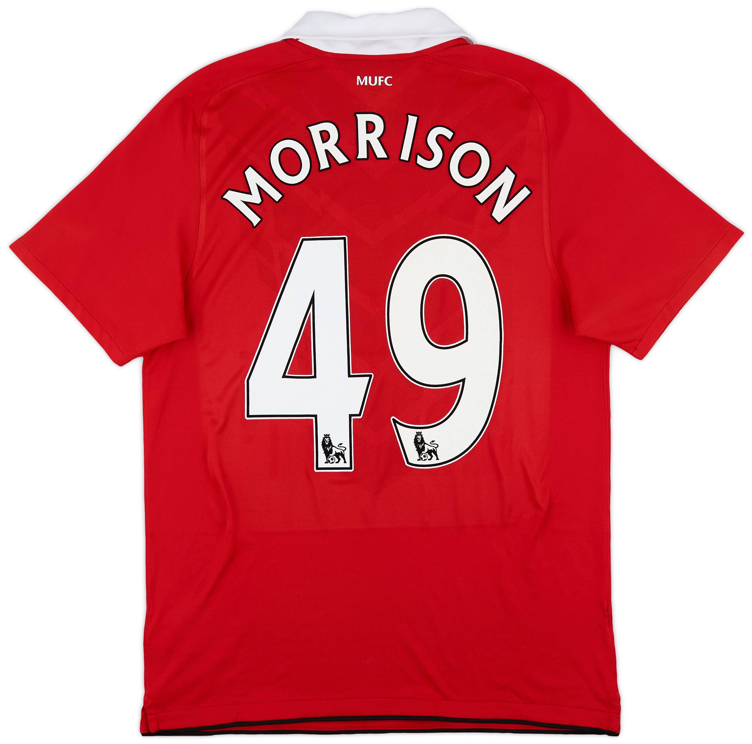 2010-11 Manchester United Home Shirt Morrison #49 - 8/10 - (M)
