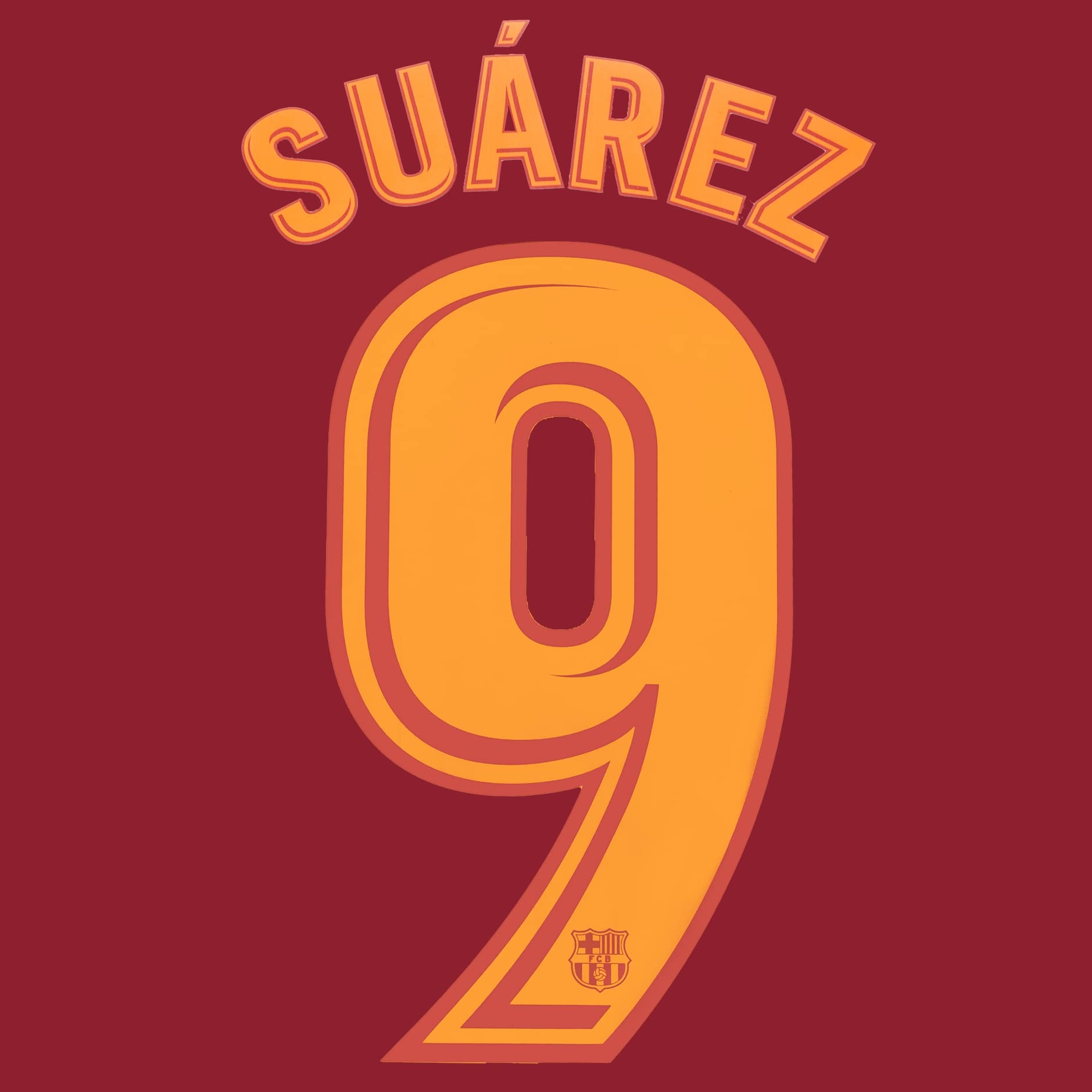 2017-18 Barcelona Third Suarez #9 Name Set