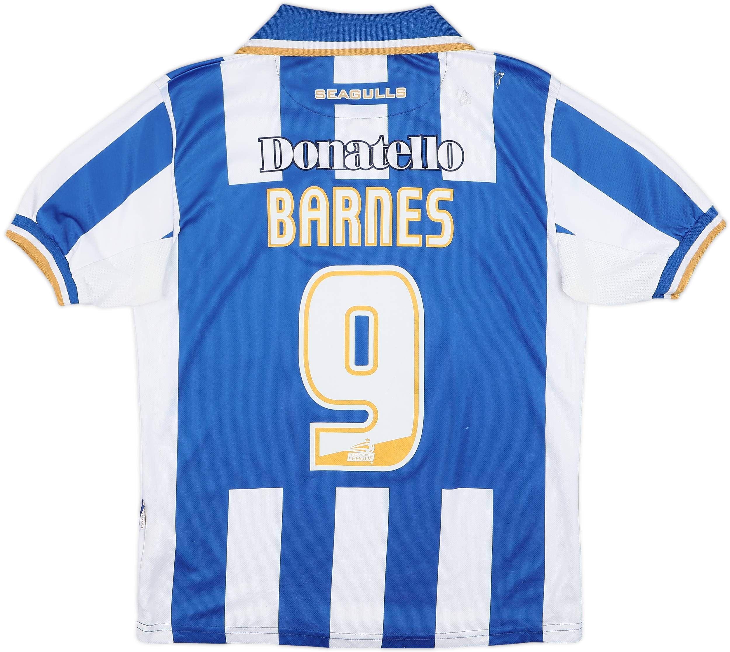 2011-13 Brighton Home Shirt Barnes #9 - 6/10 - (S)