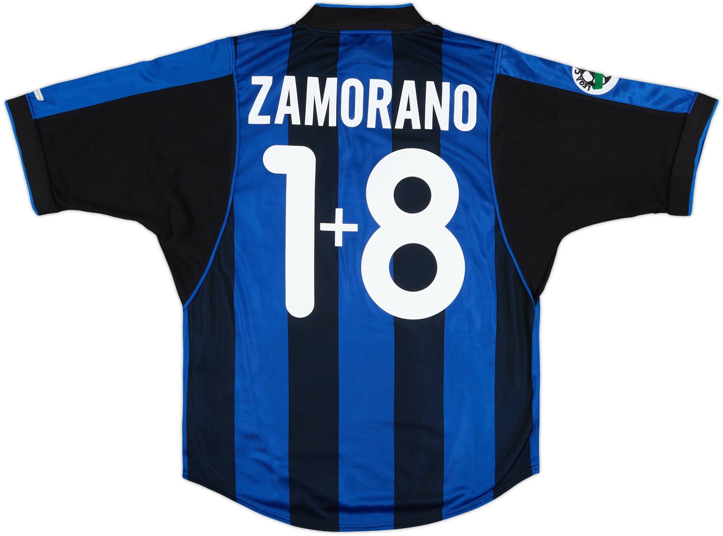 2000-01 Inter Milan Home Shirt Zamorano #1+8 - 7/10 - (M)