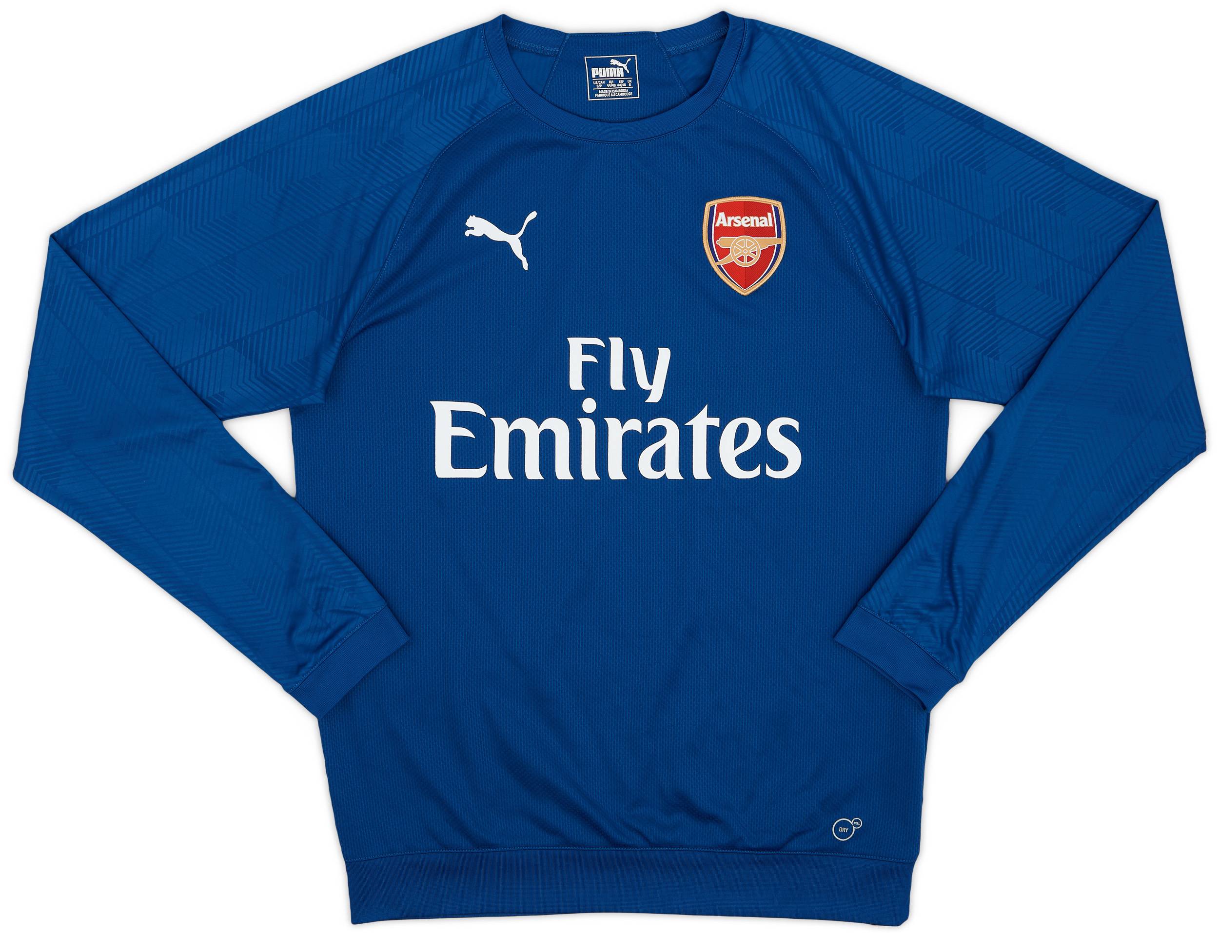 2017-18 Arsenal Puma L/S Training Shirt - 9/10 - (S)