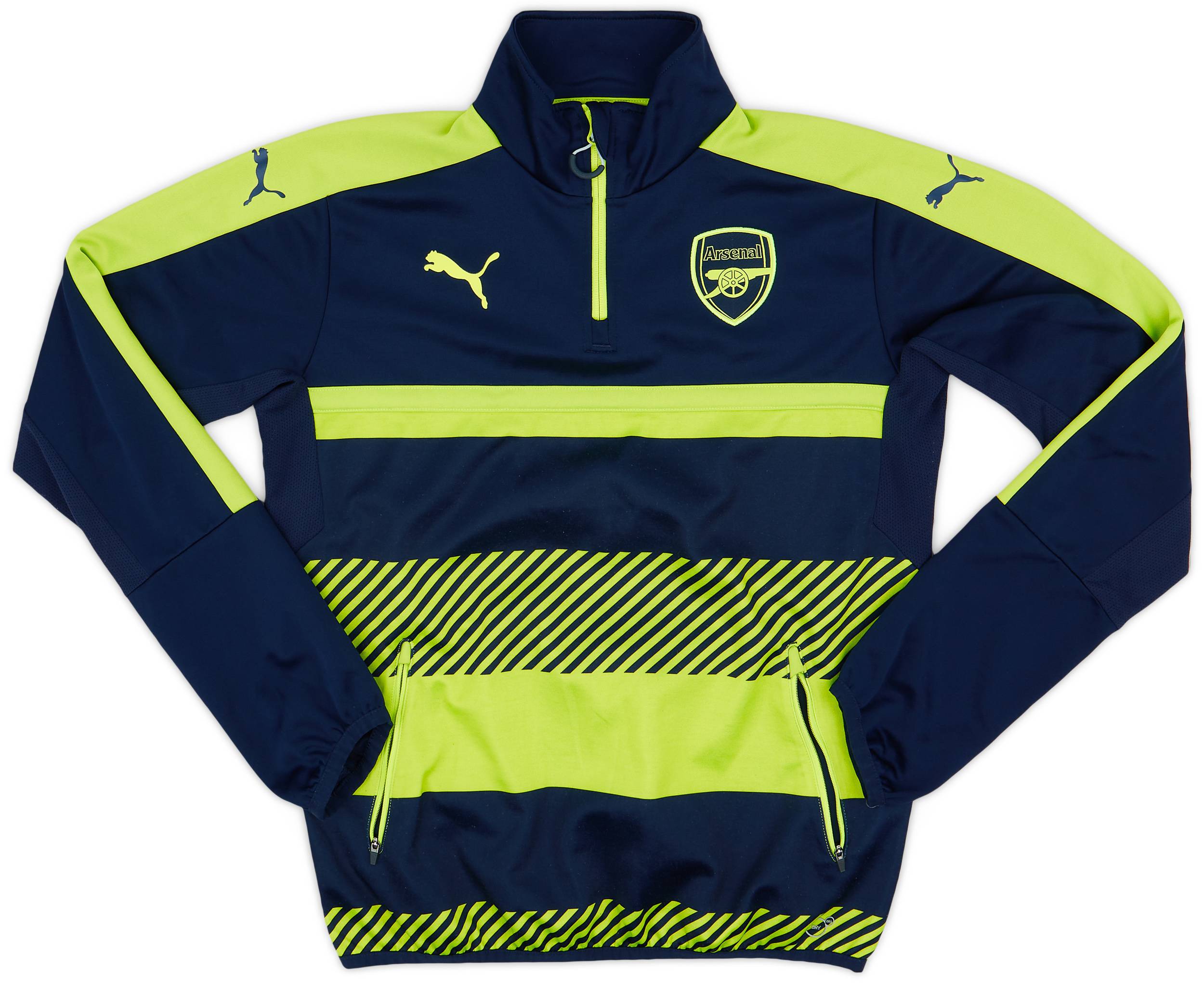 2016-17 Arsenal Puma 1/4 Zip Drill Top - 8/10 - (M)
