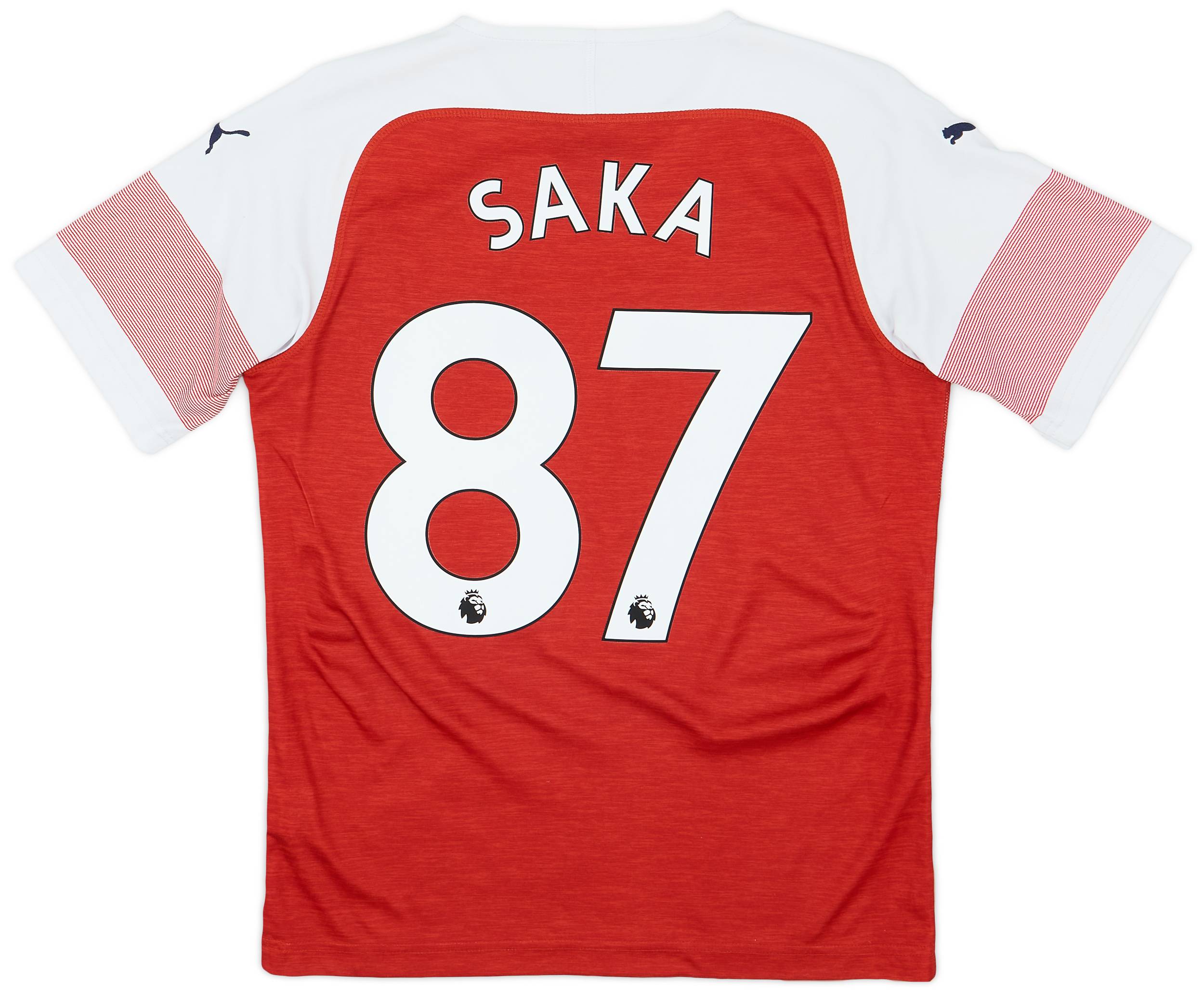 2018-19 Arsenal Home Shirt Saka #87 - 8/10 - (S)