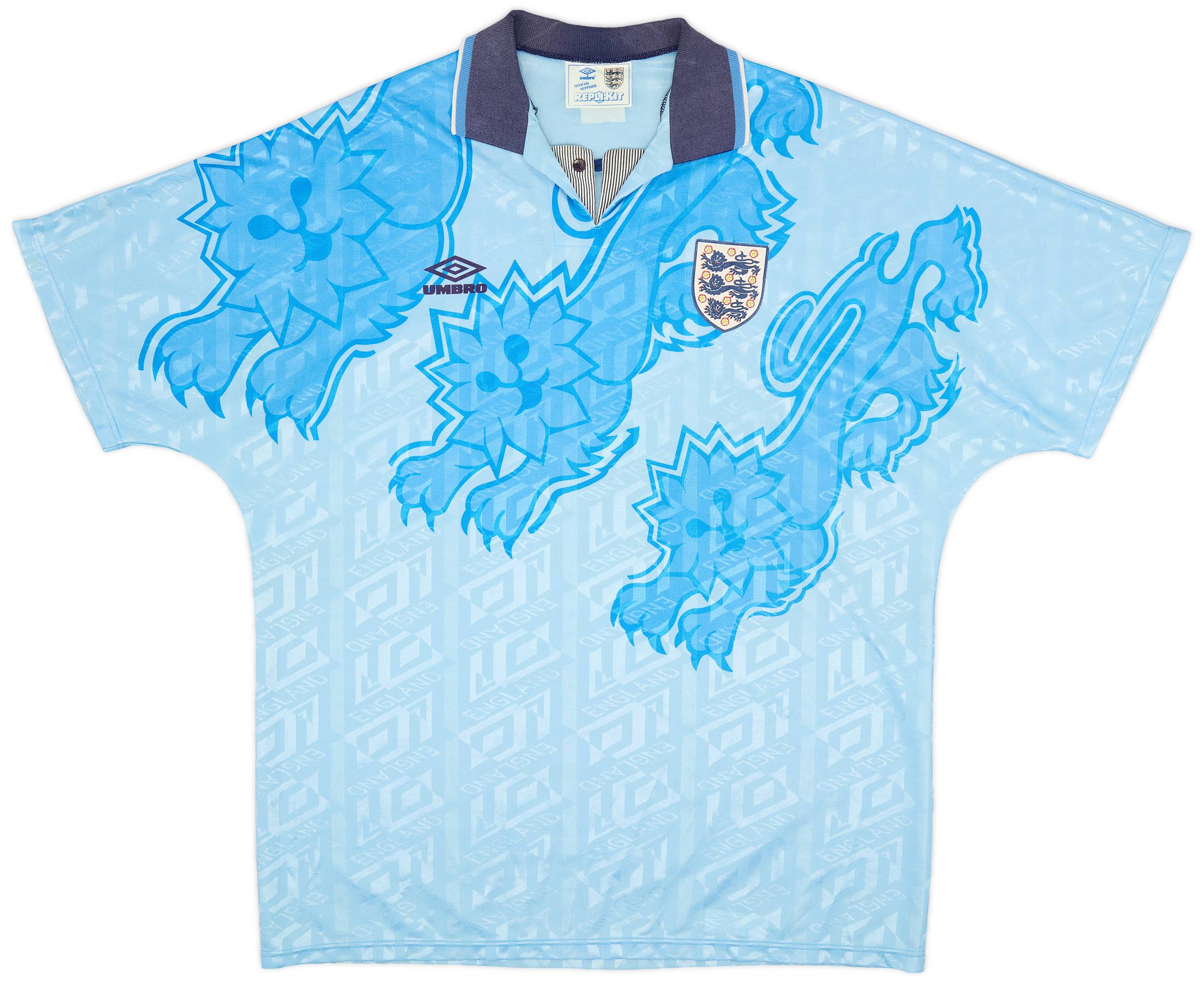 1992-93 England Third Shirt - 8/10 - (XXL)