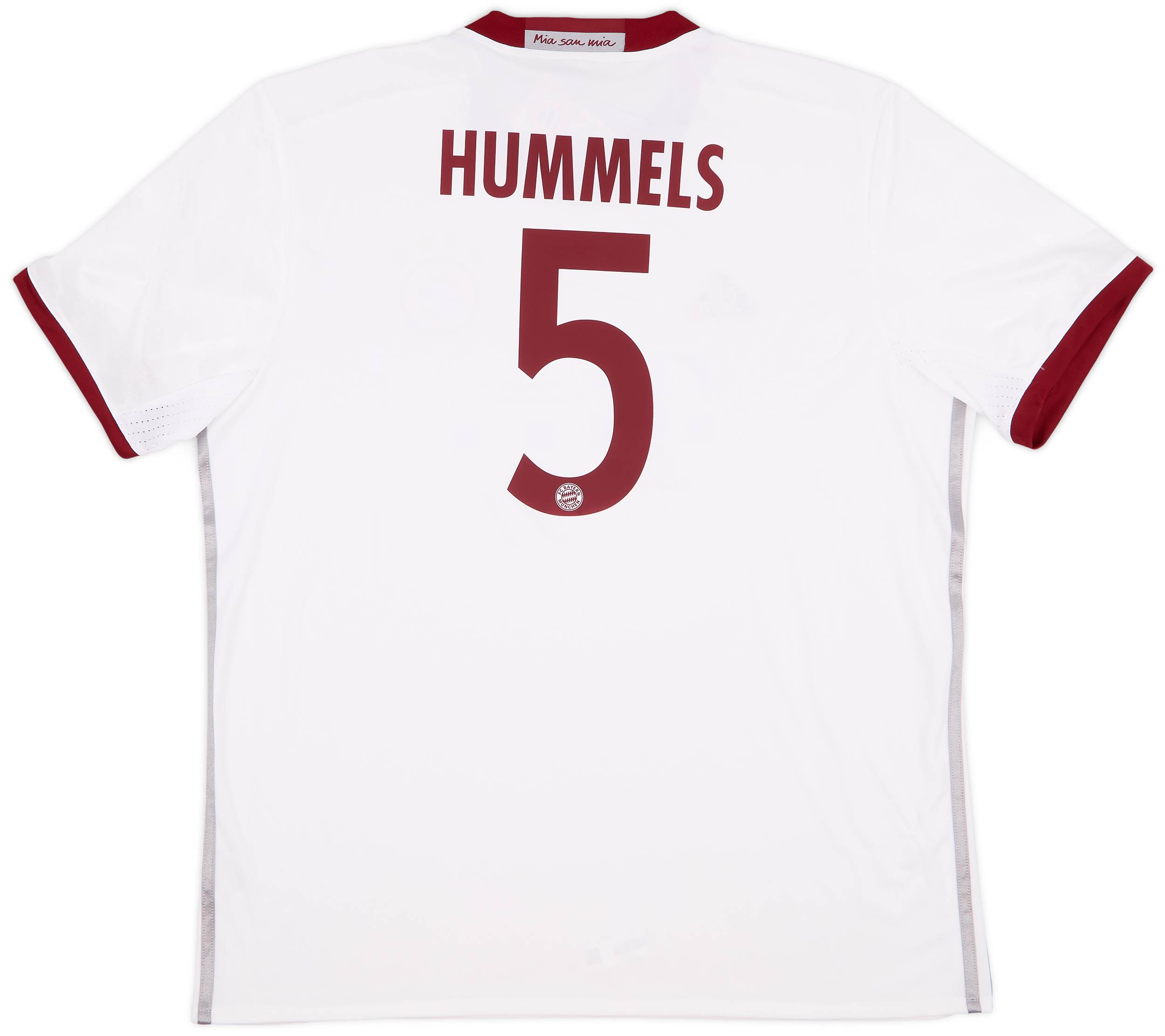 2016-17 Bayern Munich Third Shirt Hummels #5 (XL)