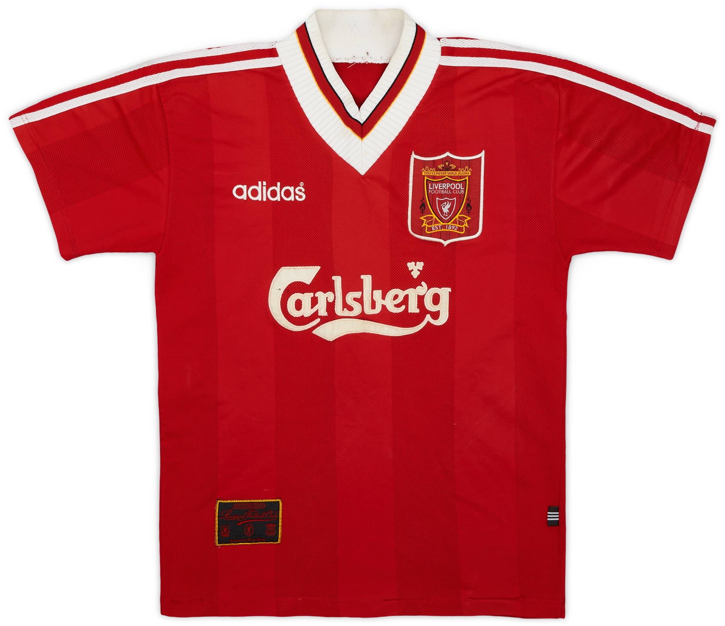 1995-96 Liverpool Home Shirt - 5/10 - (S)