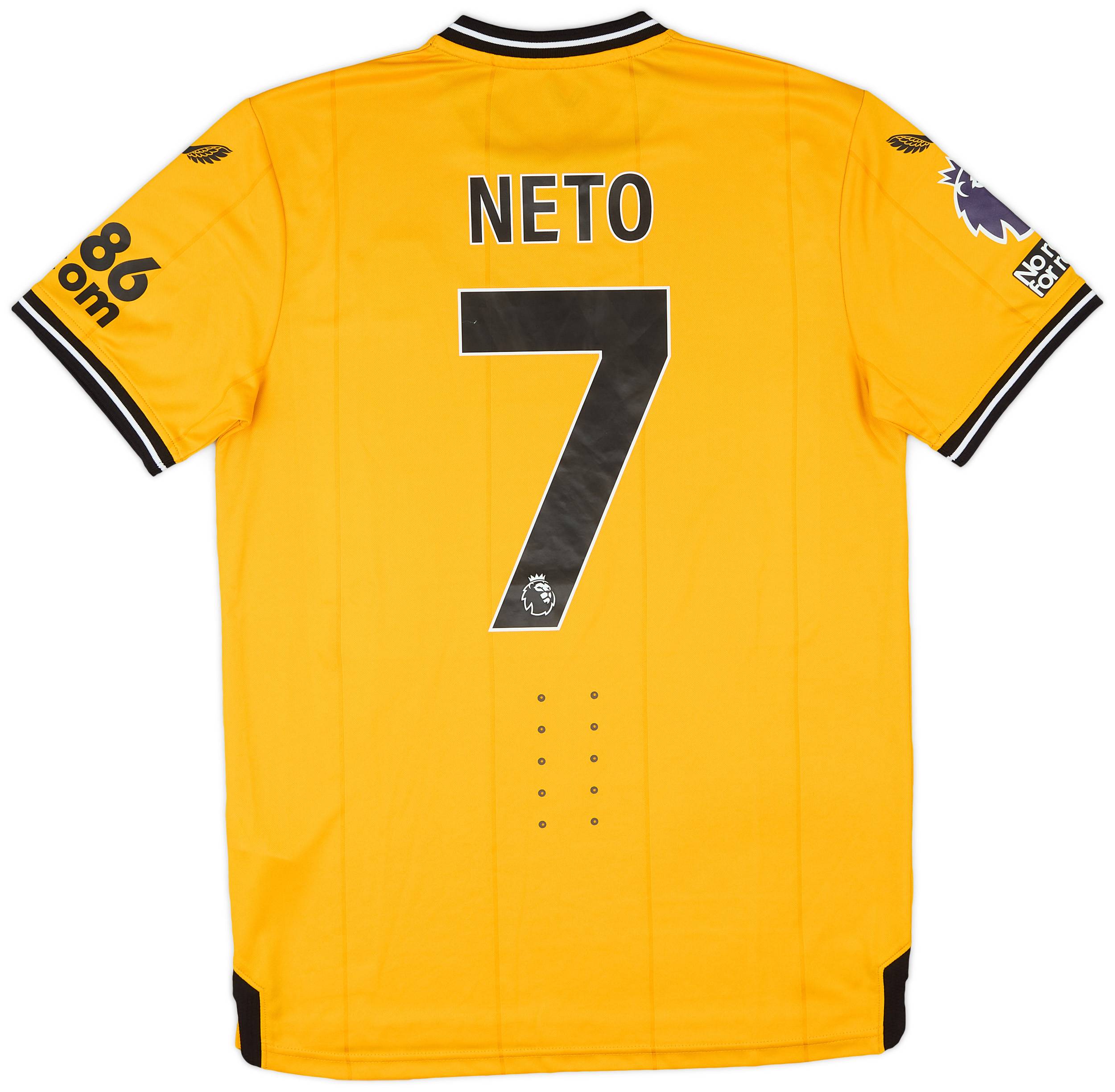 2023-24 Wolves Match Issue Home Shirt Neto #7