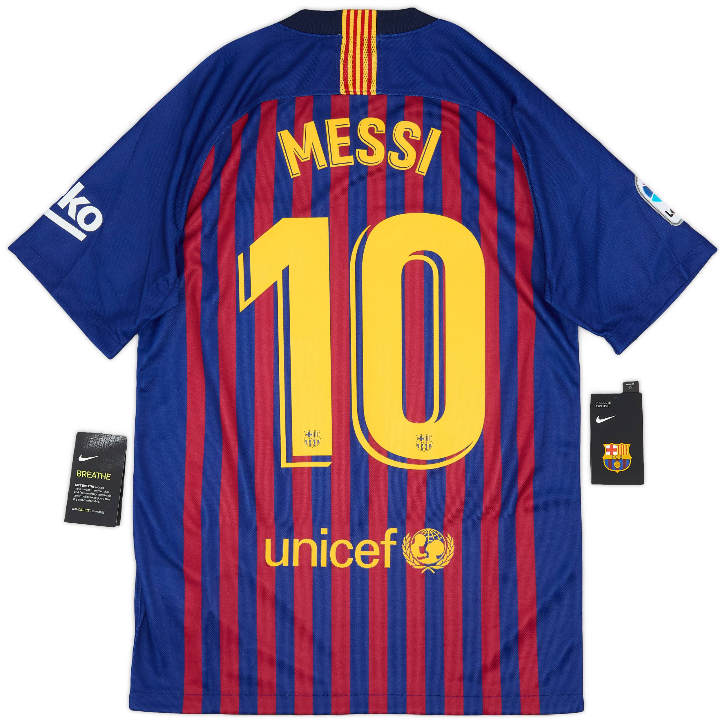 2018-19 Barcelona Home Shirt Messi #10 (S)