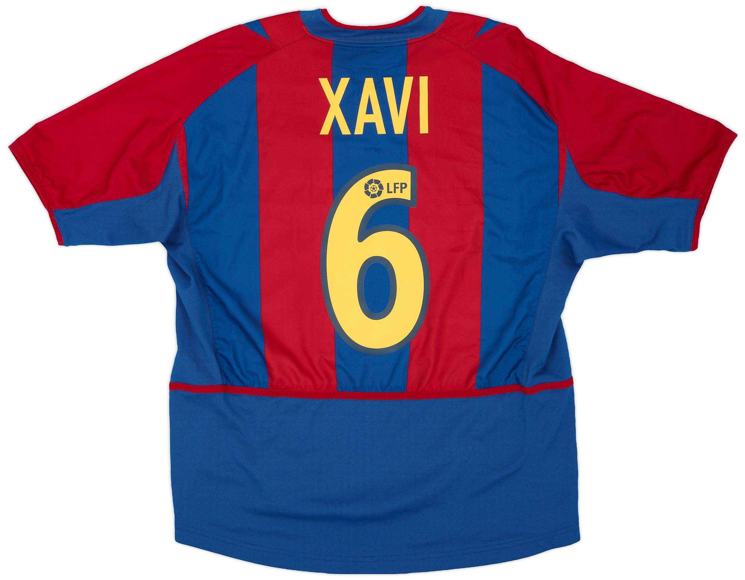 2002-03 Barcelona Home Shirt Xavi #6 - 9/10 - (L)