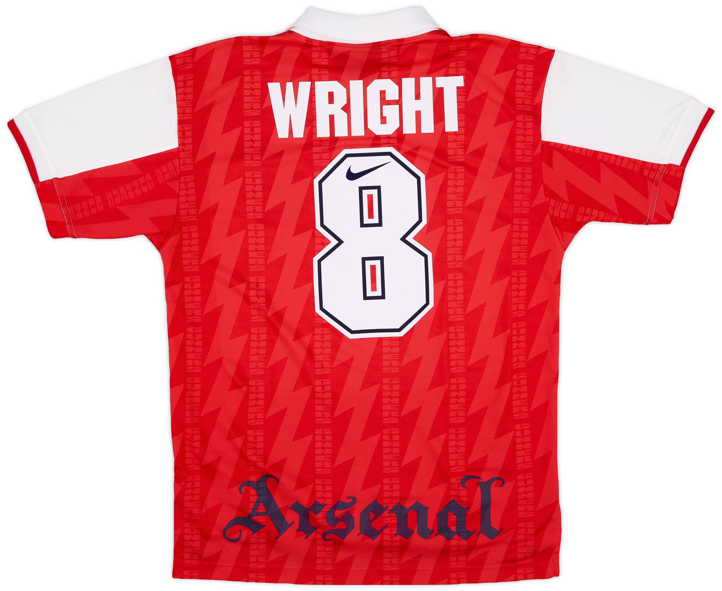 1994-96 Arsenal Home Shirt Wright #8 - 8/10 - (M)