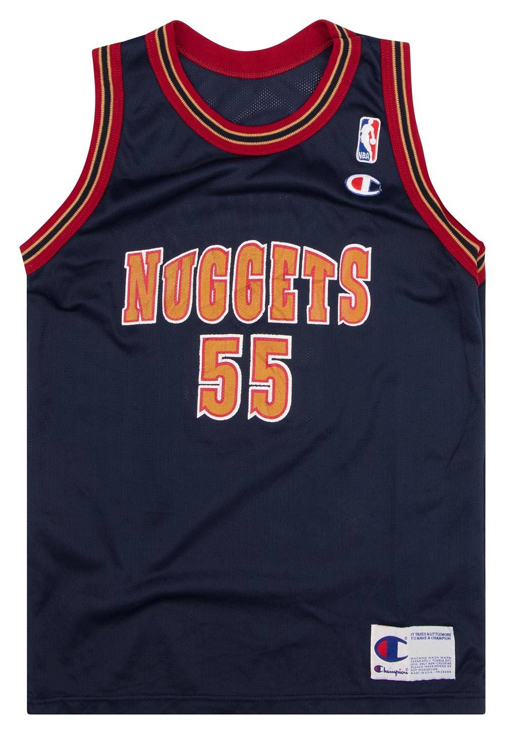 1995-96 Denver Nuggets Mutombo #55 Champion Jersey (Away) Y