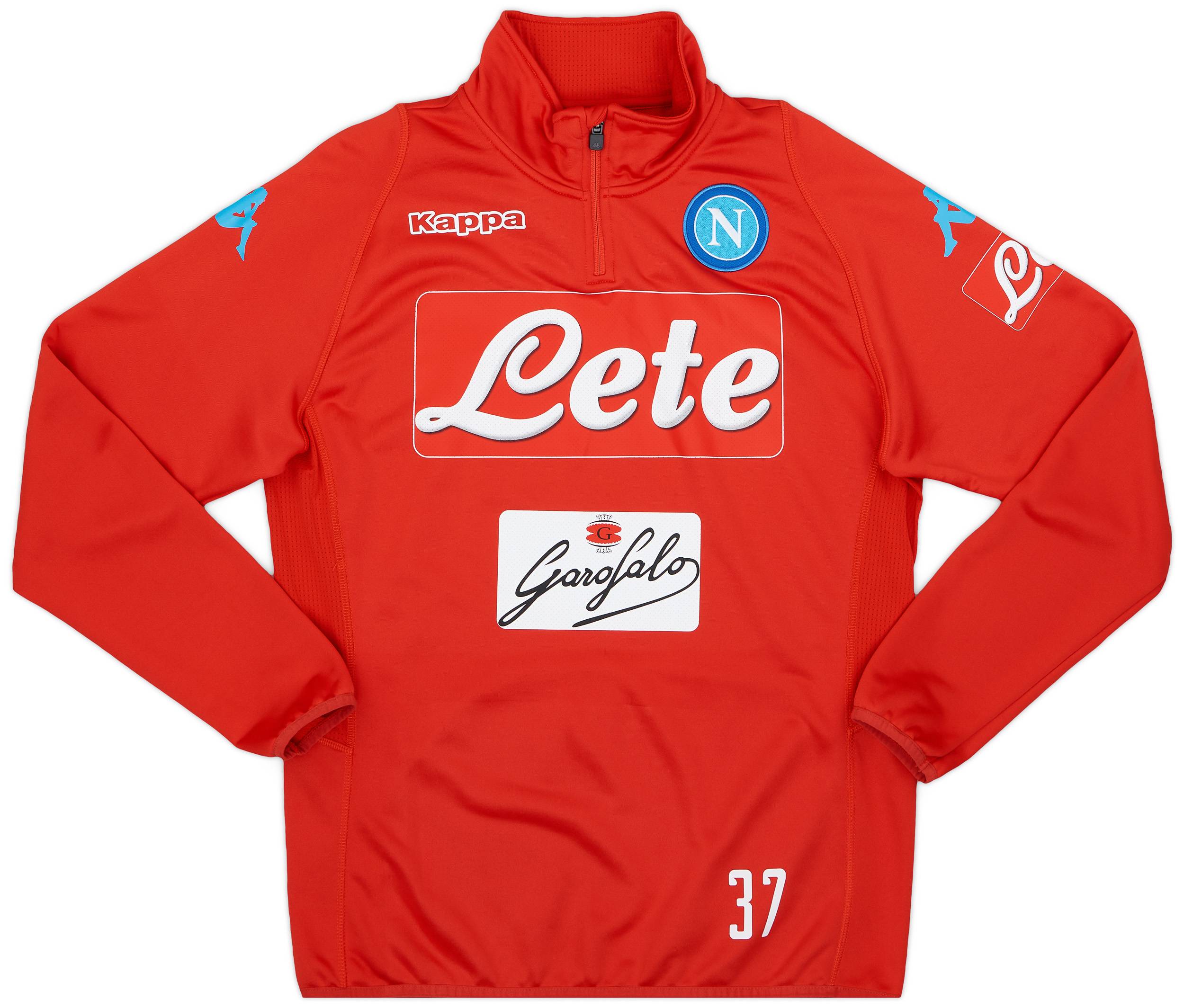2016-17 Napoli Player Issue 1/4 Zip Training Top # - 5/10