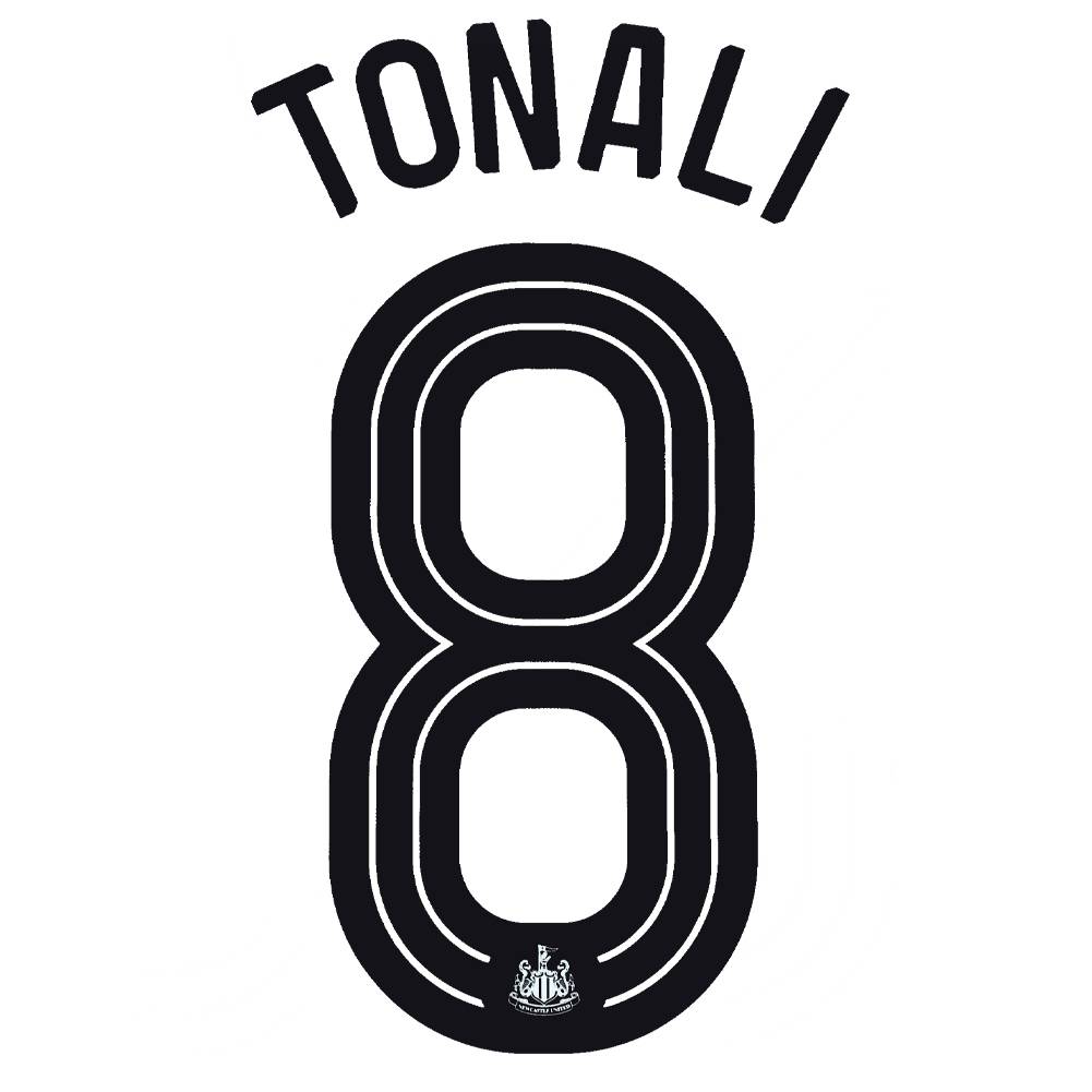 2024-25 Newcastle United Cup Tonali #8 Name Set