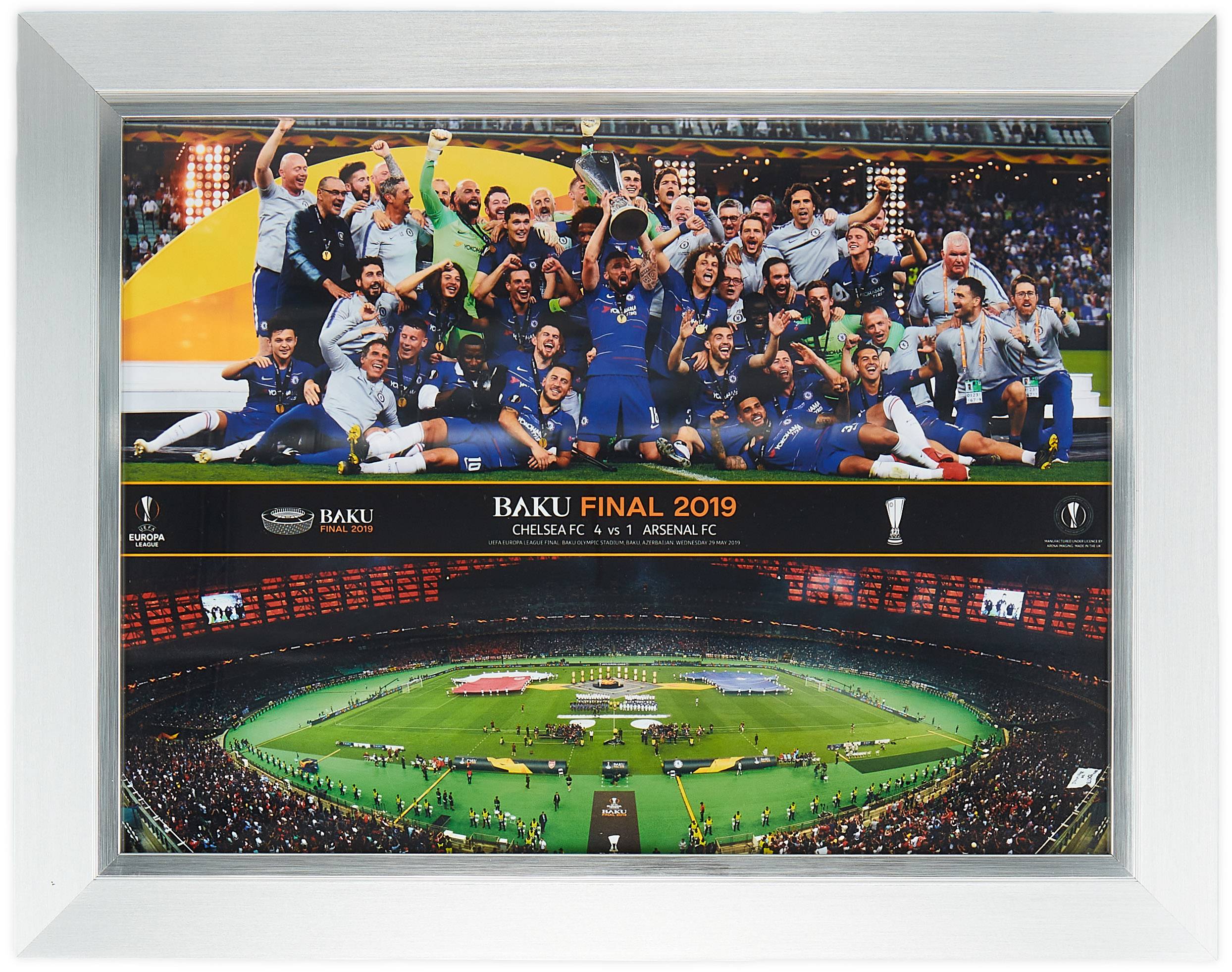 2019 Europa League Final Baku Winners Framed Picture