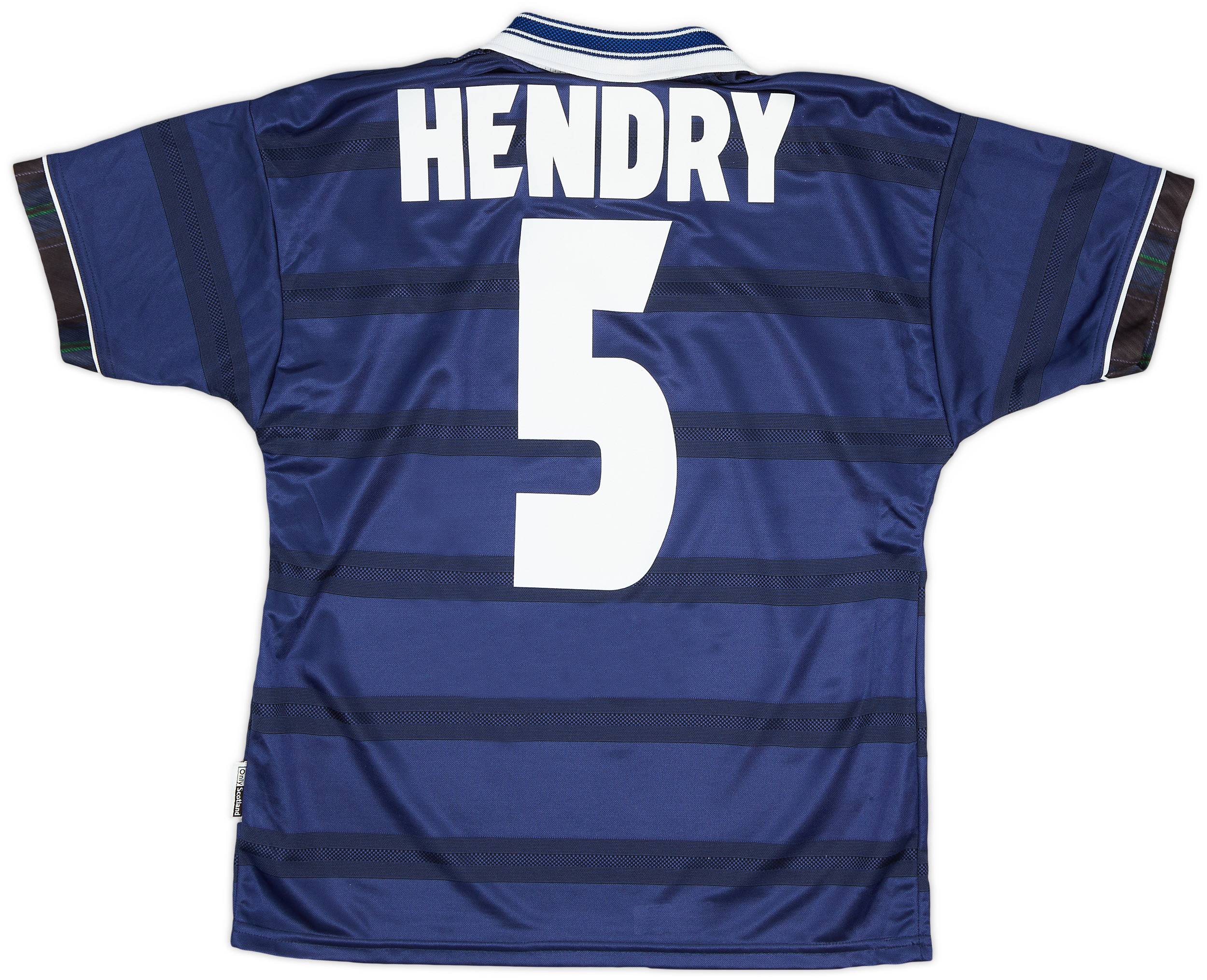 1998-00 Scotland Home Shirt Hendry #5 - 9/10 - (L.Boys)
