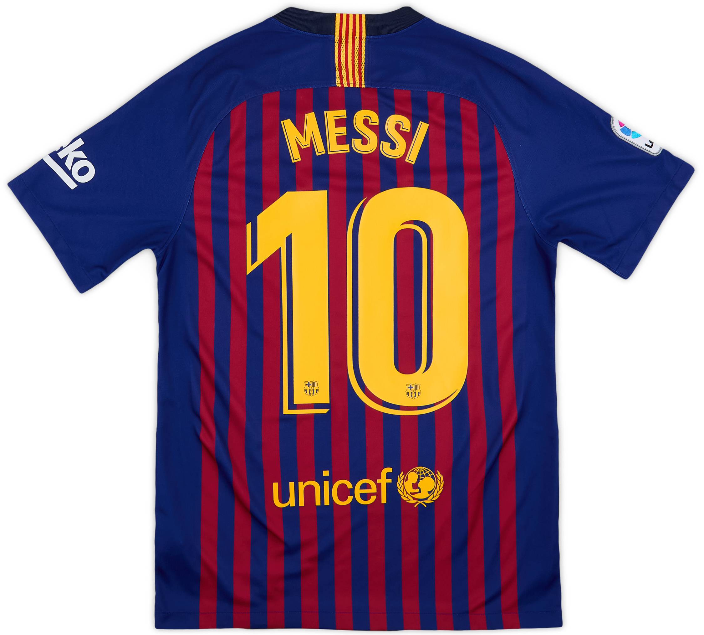 2018-19 Barcelona Home Shirt Messi #10 - 9/10 - (S)