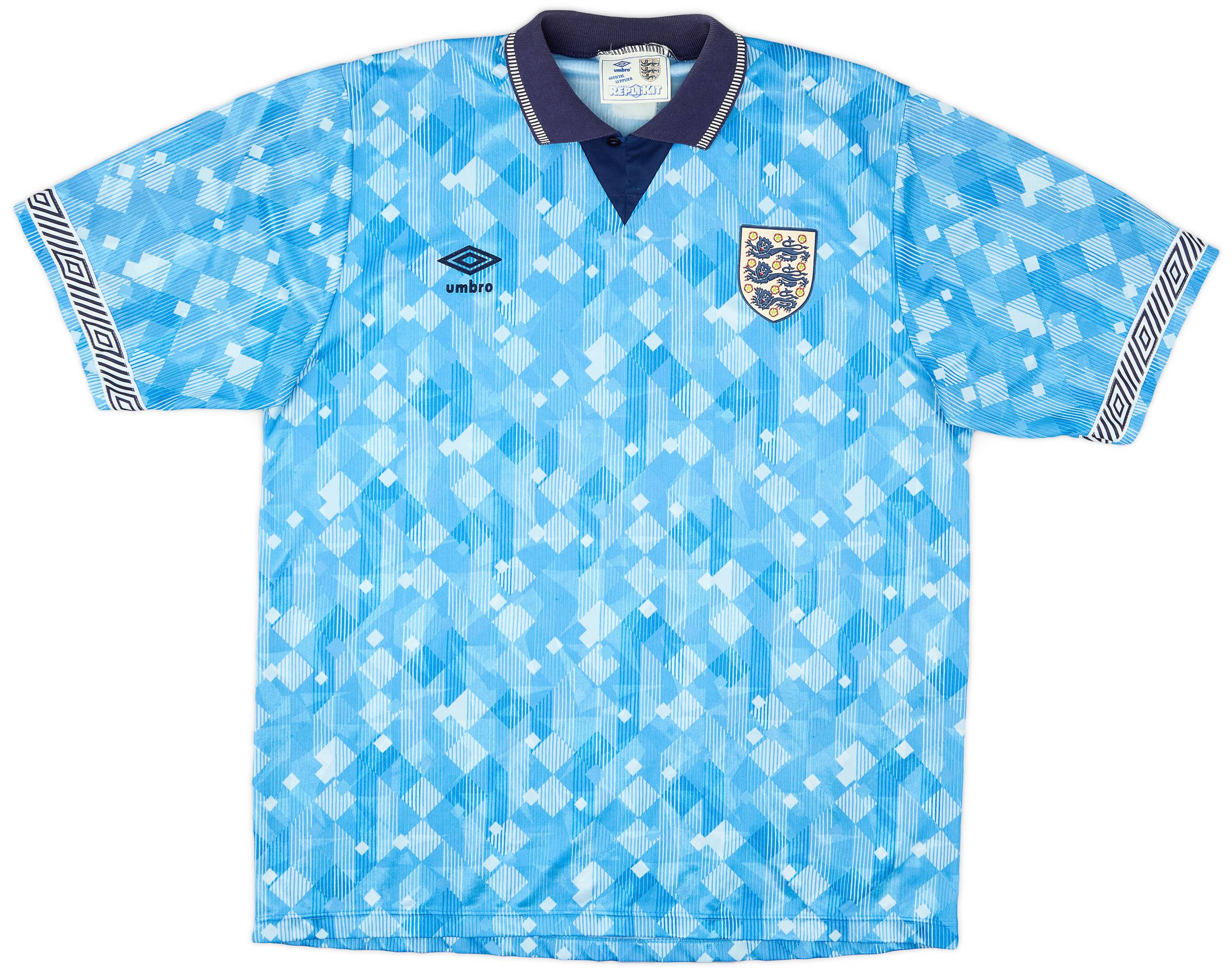 1990-92 England Third Shirt - 8/10 - (XL)