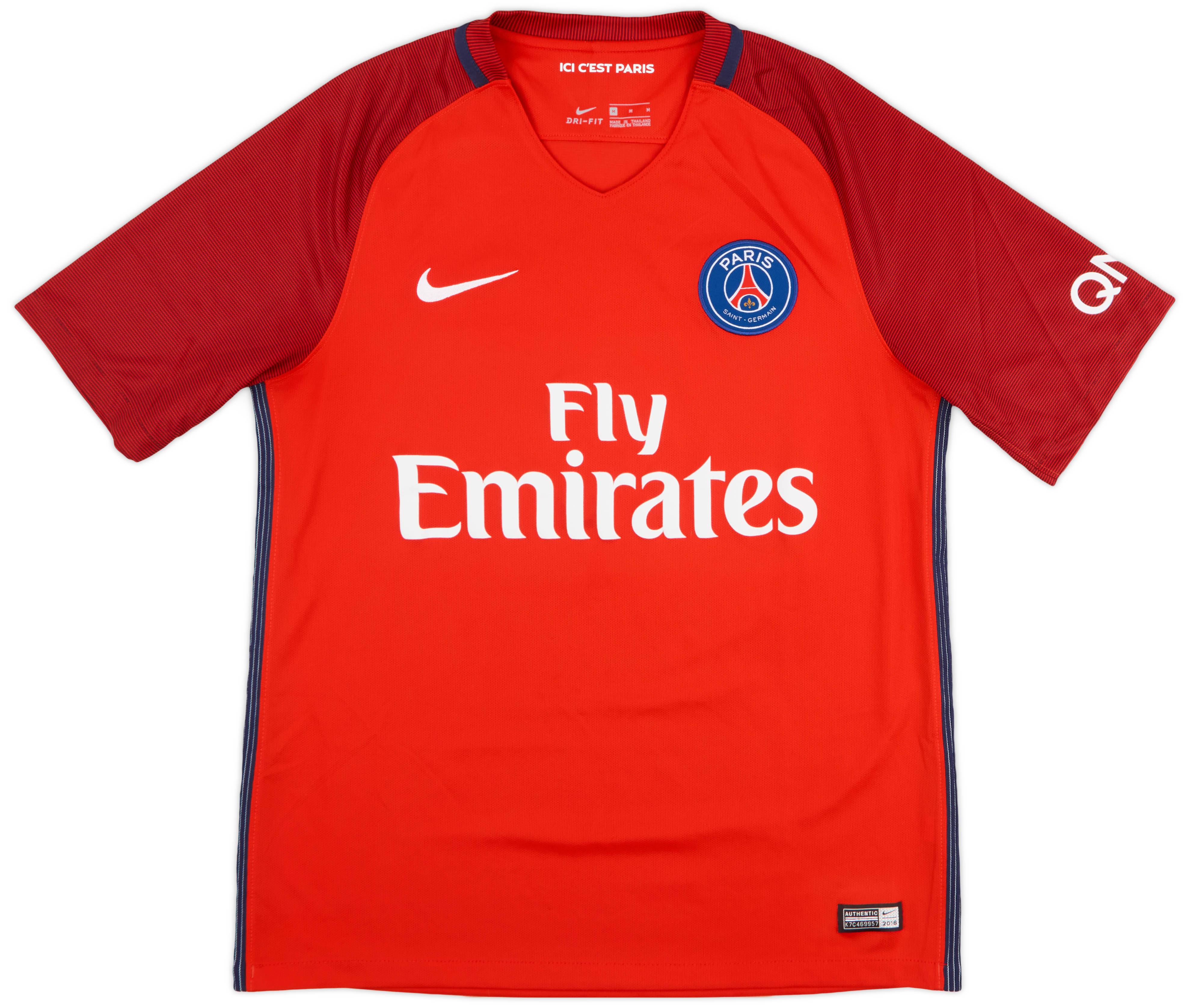 2016-17 Paris Saint-Germain Away Shirt - 8/10 - (M)