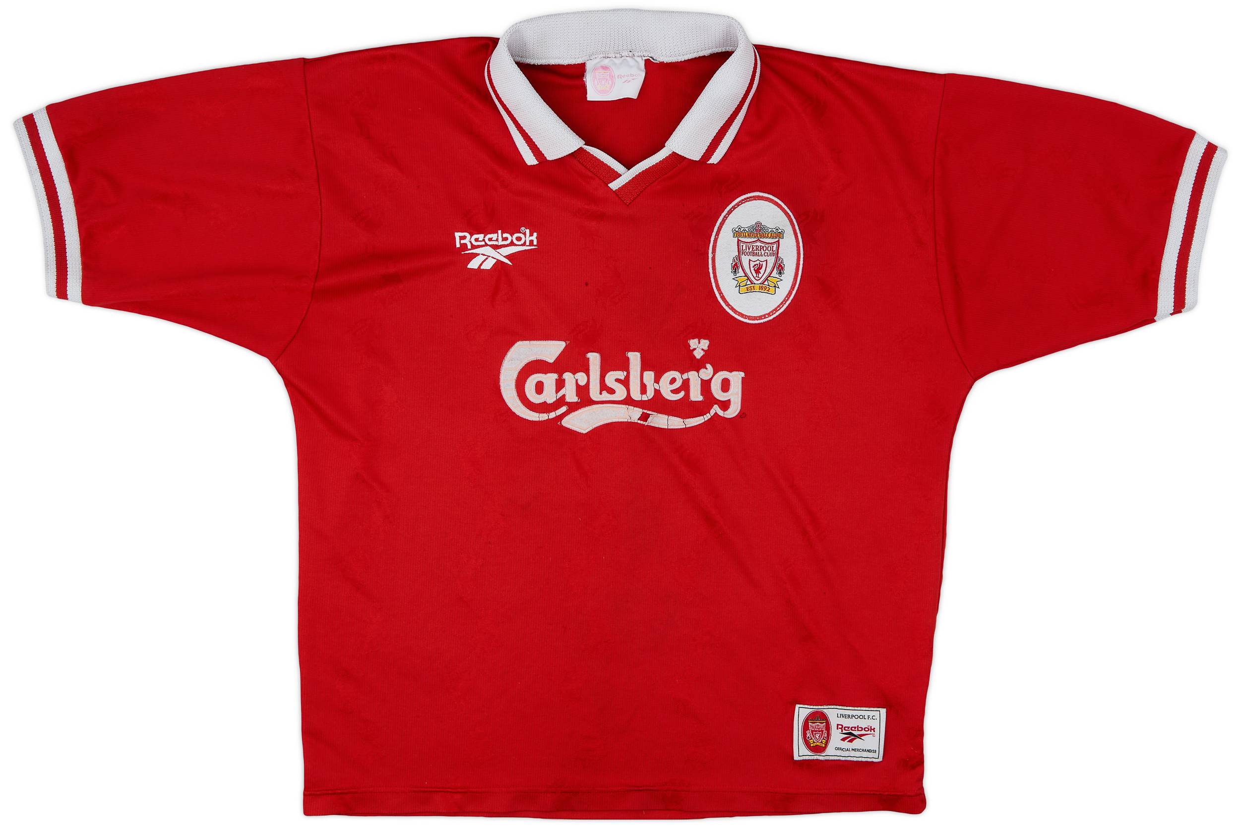 1996-98 Liverpool Home Shirt - 4/10 - (L)