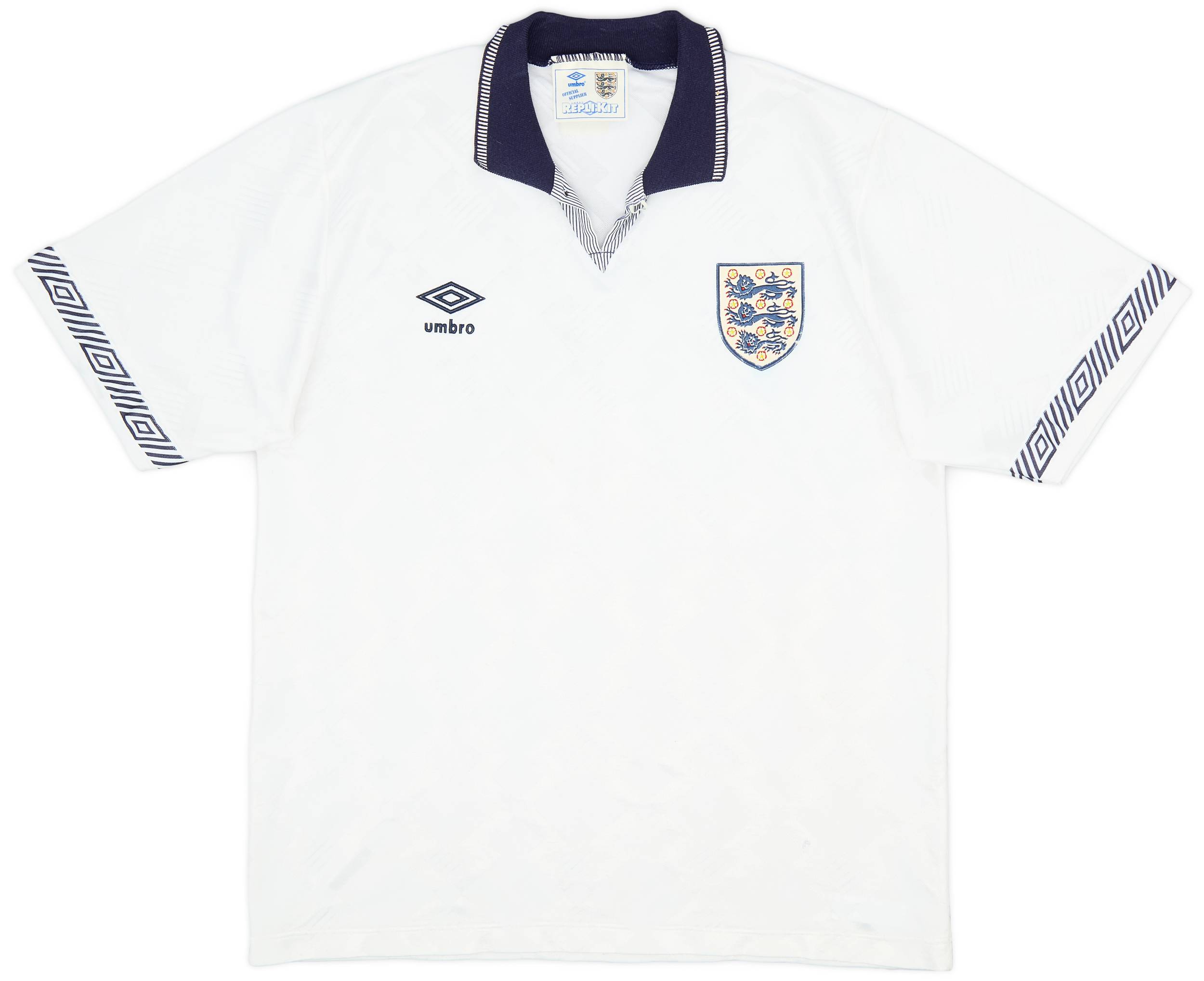 1990-92 England Home Shirt - 8/10 - (L)