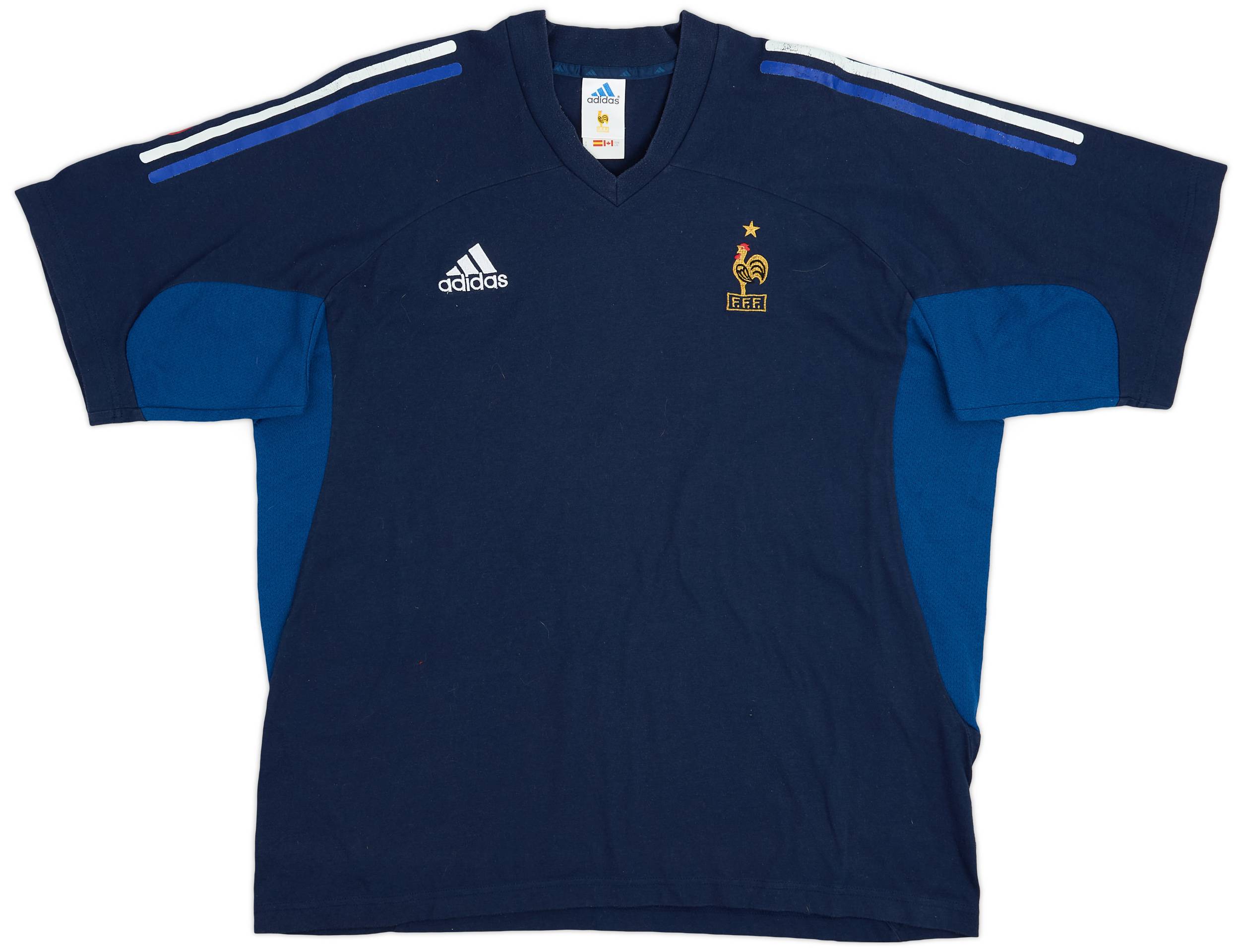 2002-04 France adidas Training Shirt - 8/10 - (L)