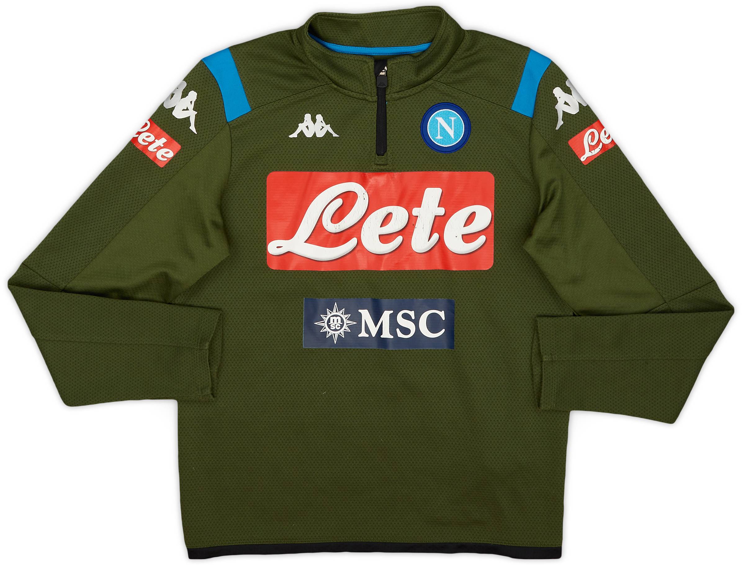 2019-20 Napoli Kappa 1/4 Zip Drill Top - 5/10 - (XL.Boys)