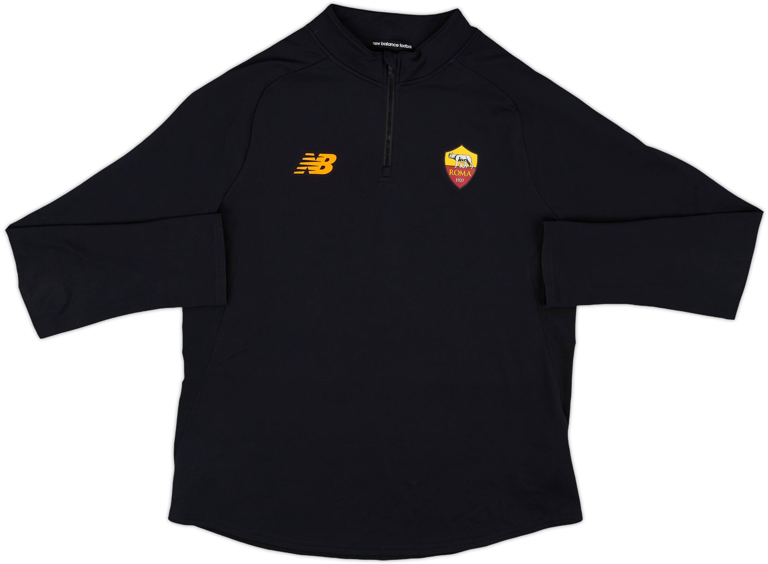 2022-23 Roma New Balance 1/4 Zip Training Top - 9/10 - (XL)