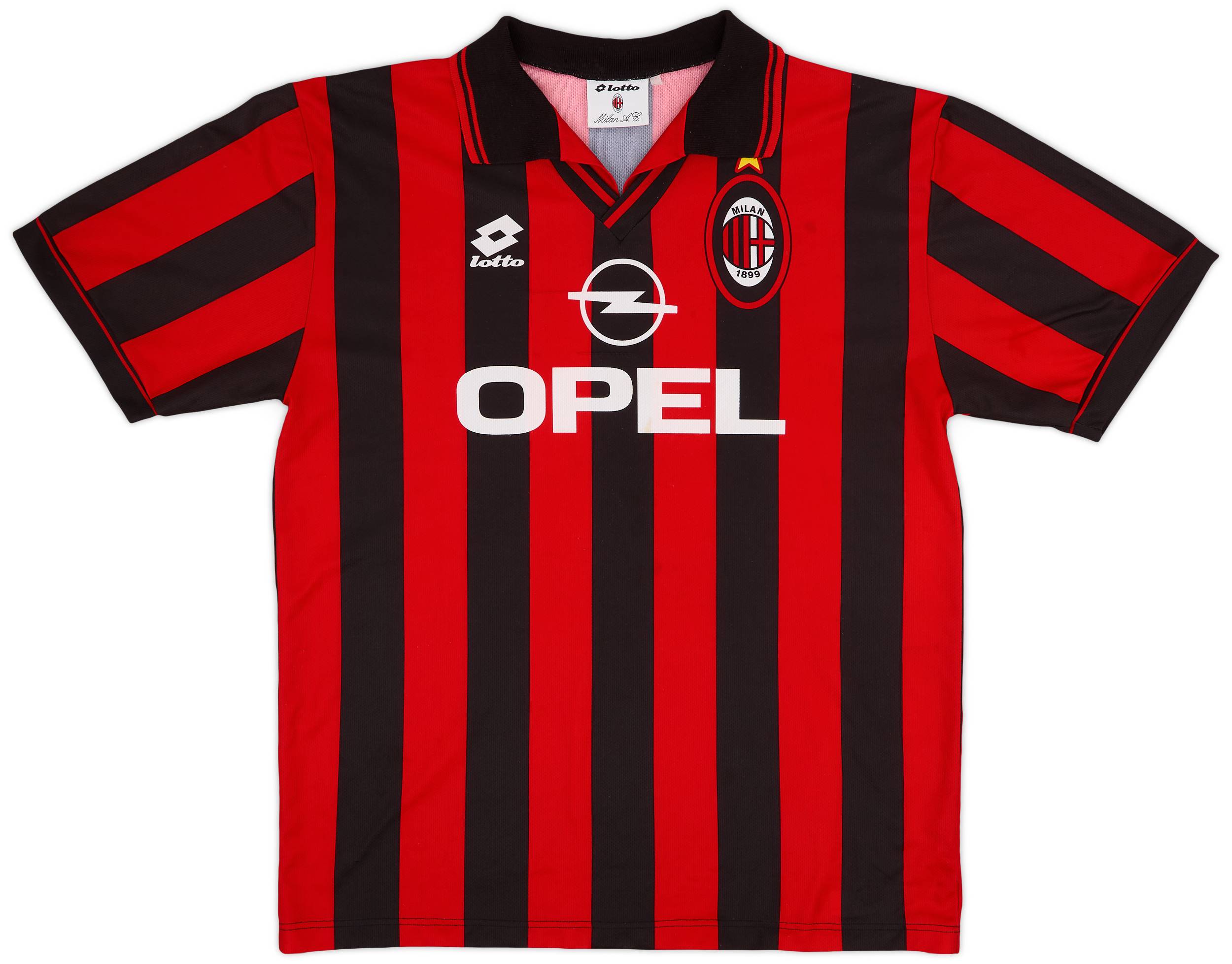 1996-97 AC Milan Basic Home Shirt - 7/10 - (XL)