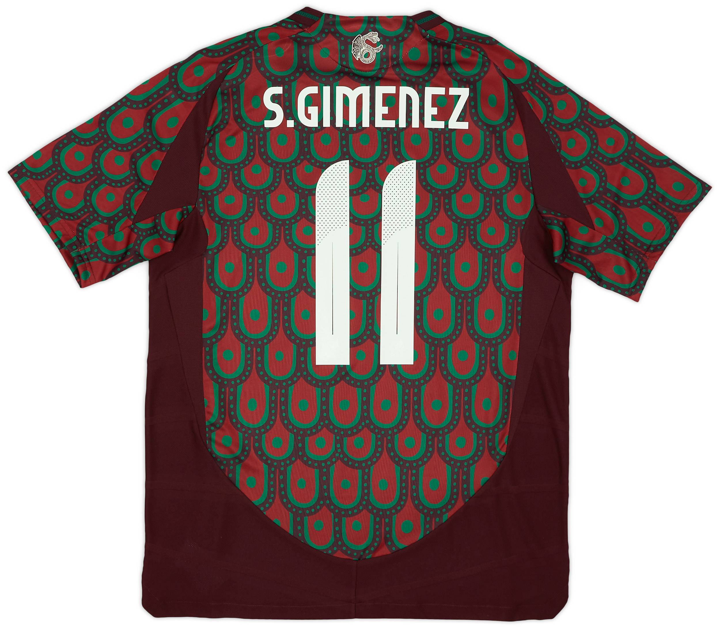 2024-25 Mexico Authentic Home Shirt S.Gimenez #11