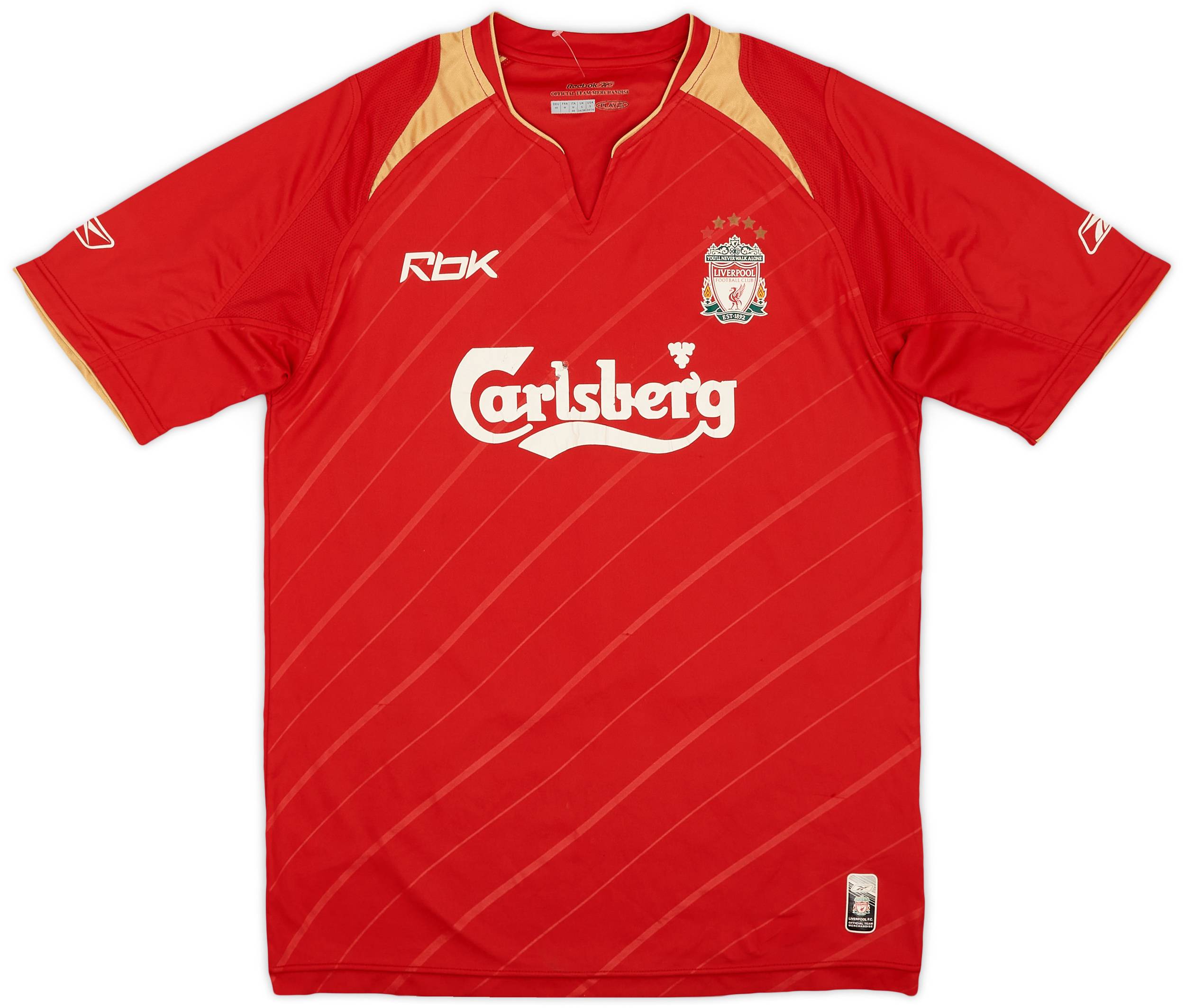2005-06 Liverpool CL Home Shirt - 4/10 - (S)