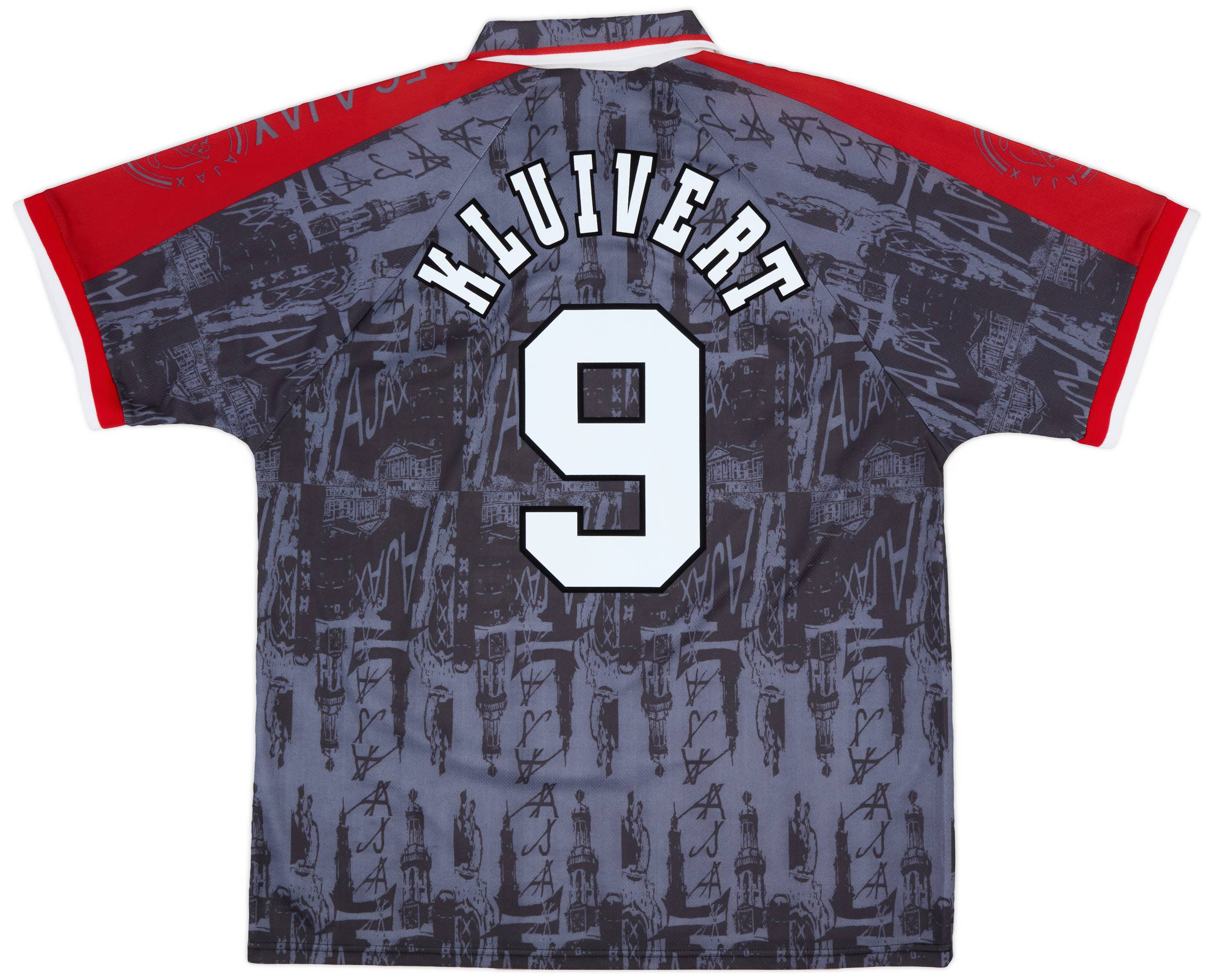 1996-97 Ajax Away Shirt Kluivert #9 - 9/10 - (XL)