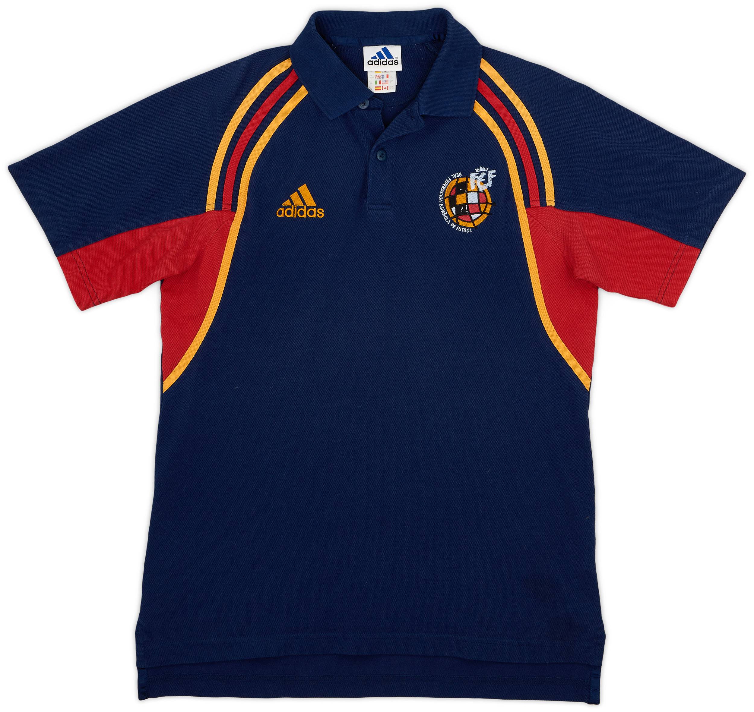 2000-01 Spain adidas Polo Shirt - 7/10 - (S)