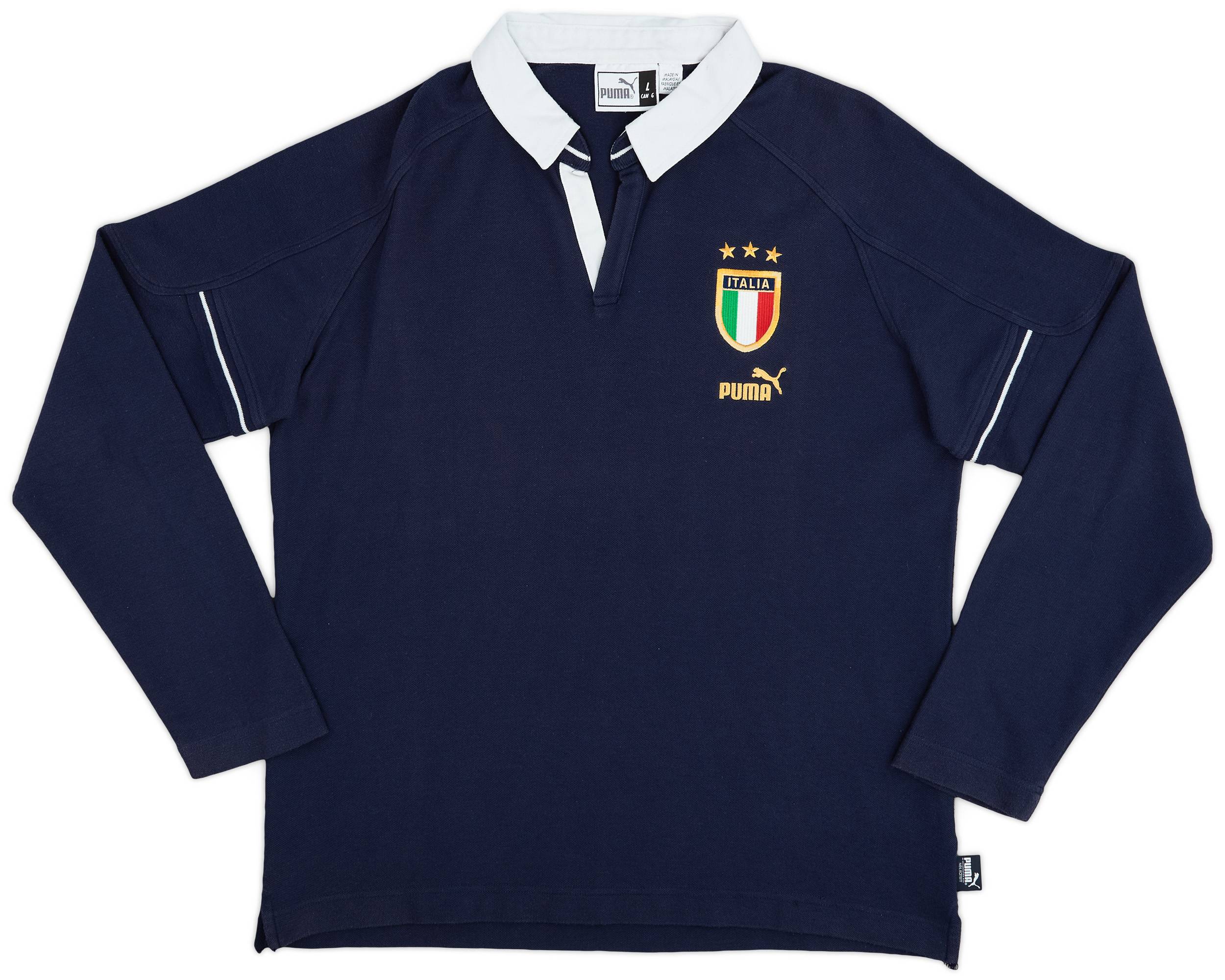 2003-04 Italy Puma Polo L/S Shirt - 7/10 - (L)