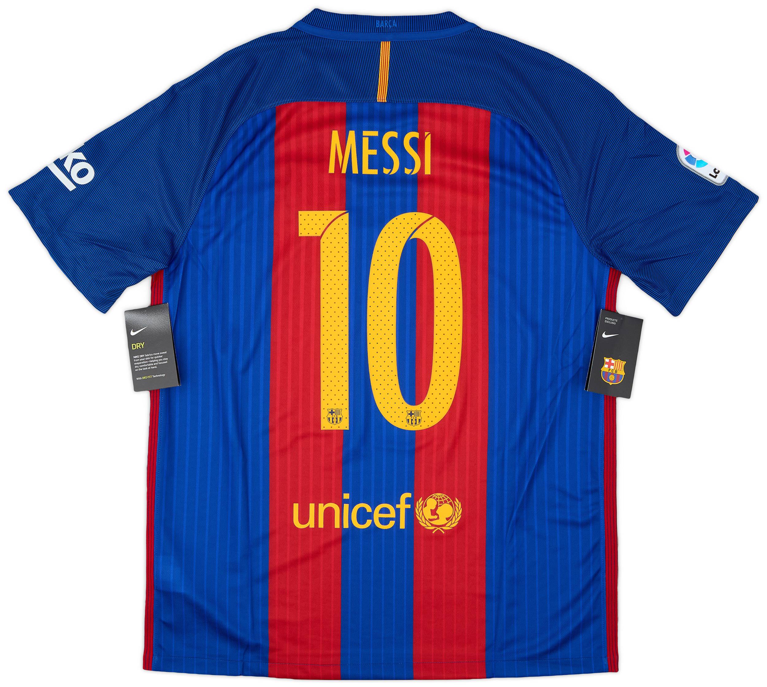 2016-17 Barcelona Home Shirt Messi #10 (L)