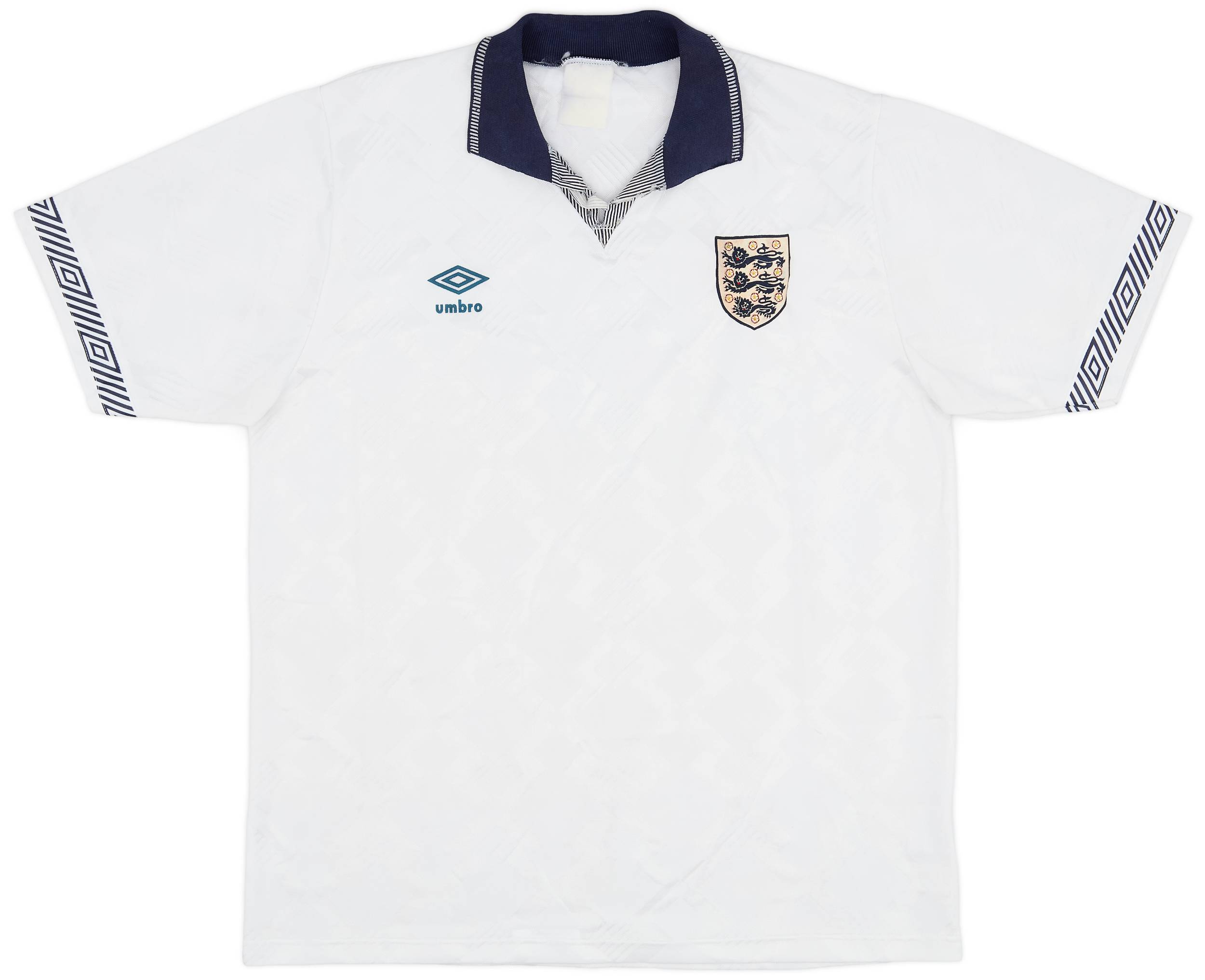 1990-92 England Home Shirt - 4/10 - (L)