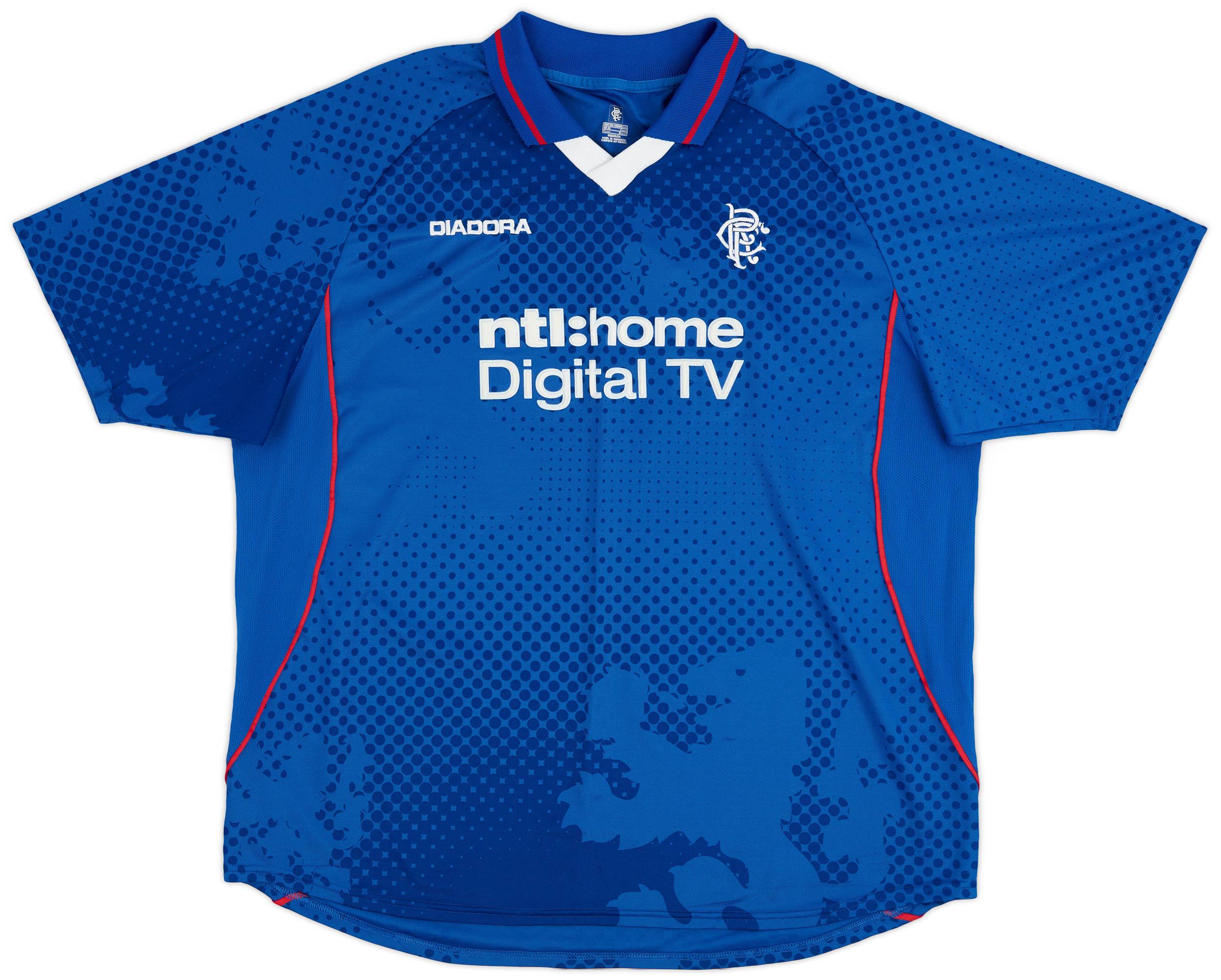 2002-03 Rangers Home Shirt - 9/10 - (3XL)