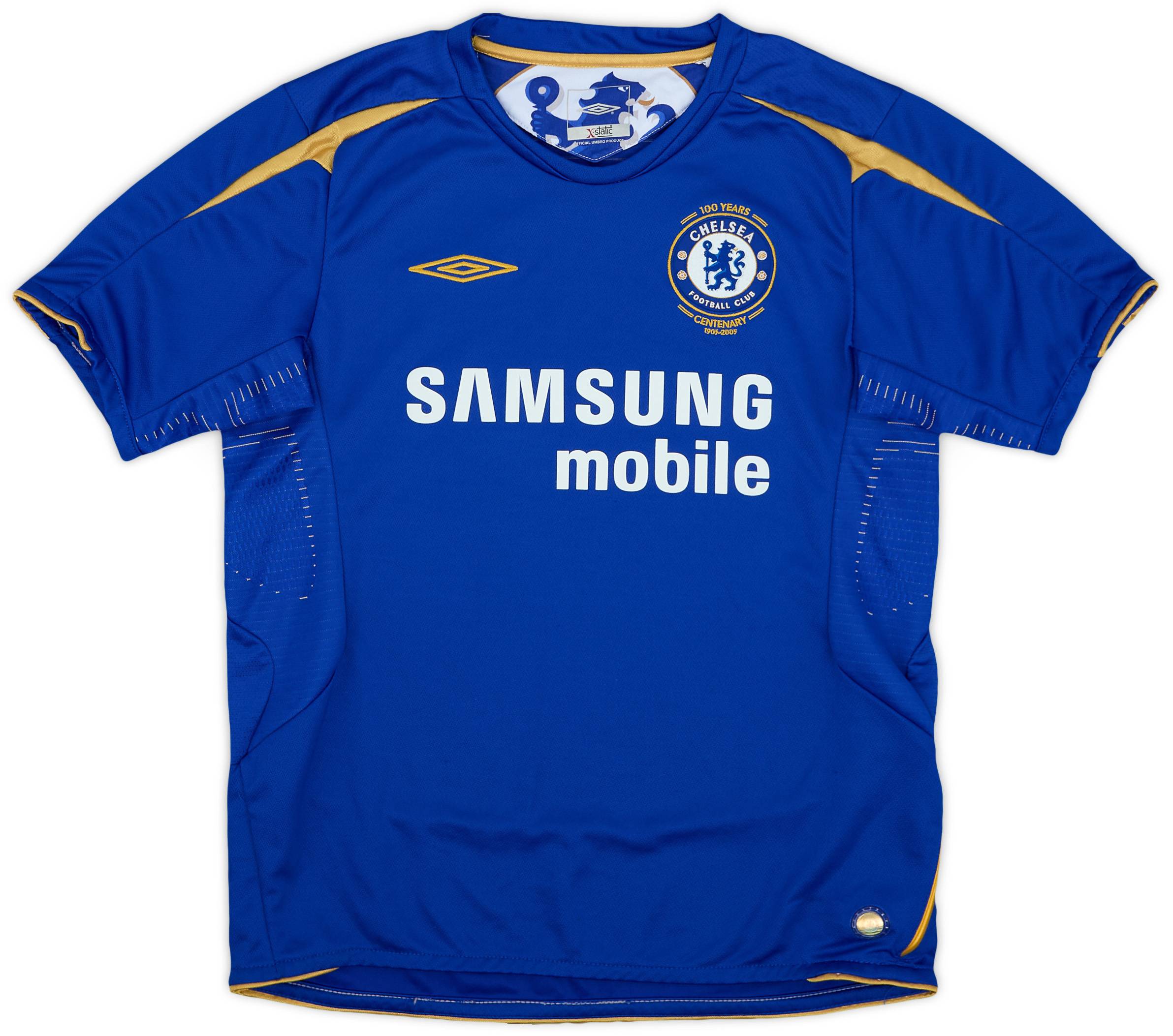2005-06 Chelsea Centenary Home Shirt - 9/10 - (M.Boys)